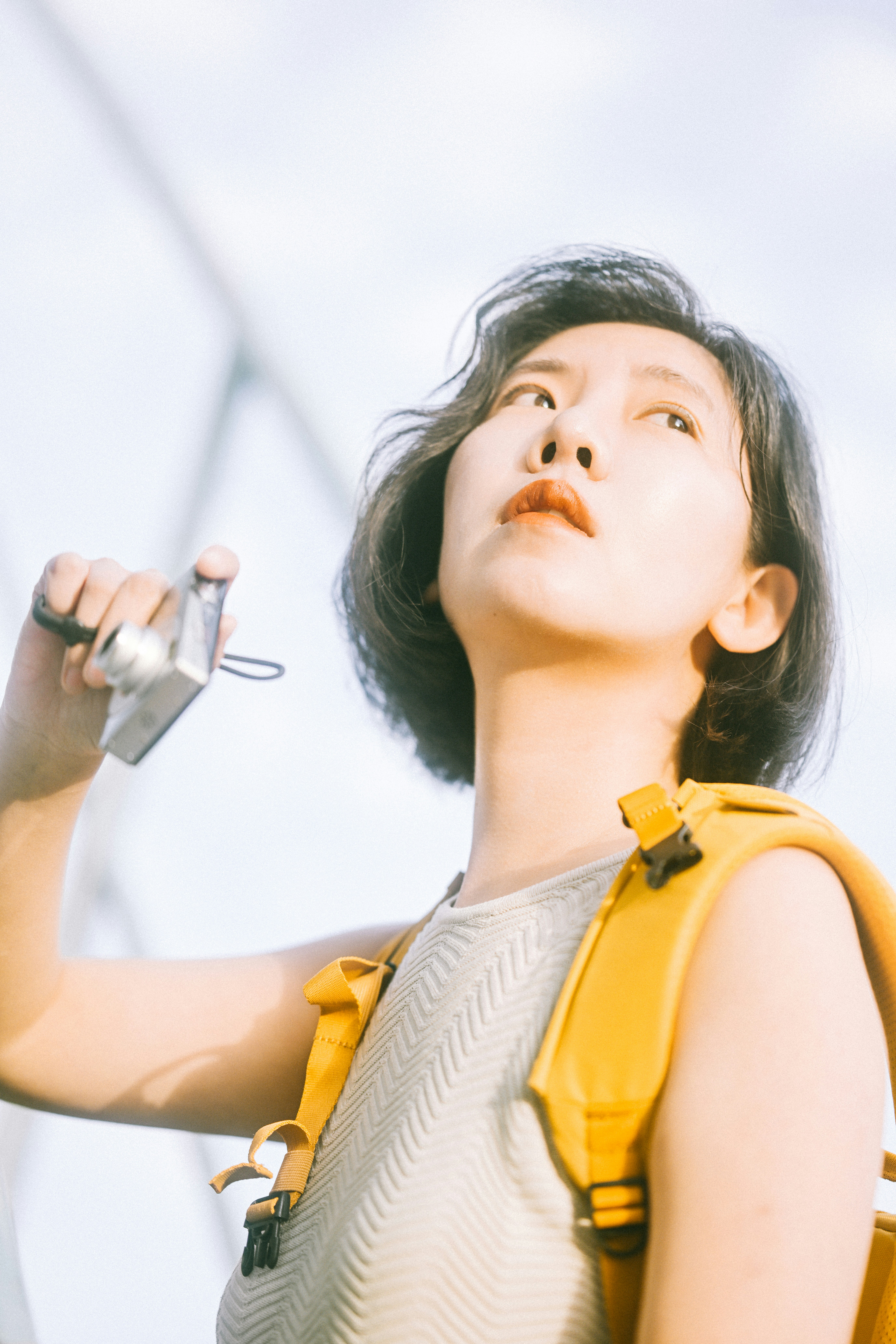 Electric Confidence: A Portrait Under Open Skies