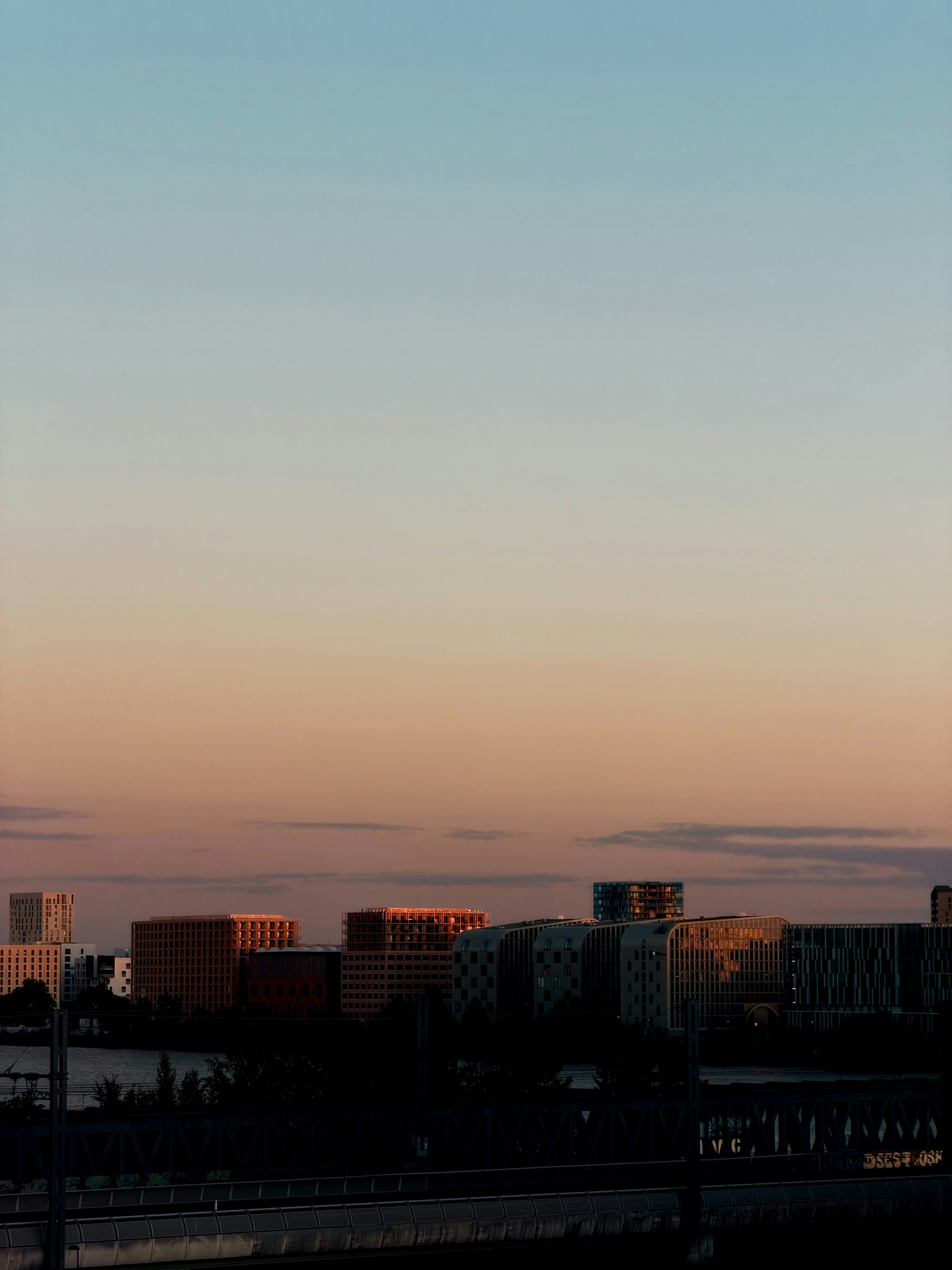 Dusk Over the Riverside Skyline