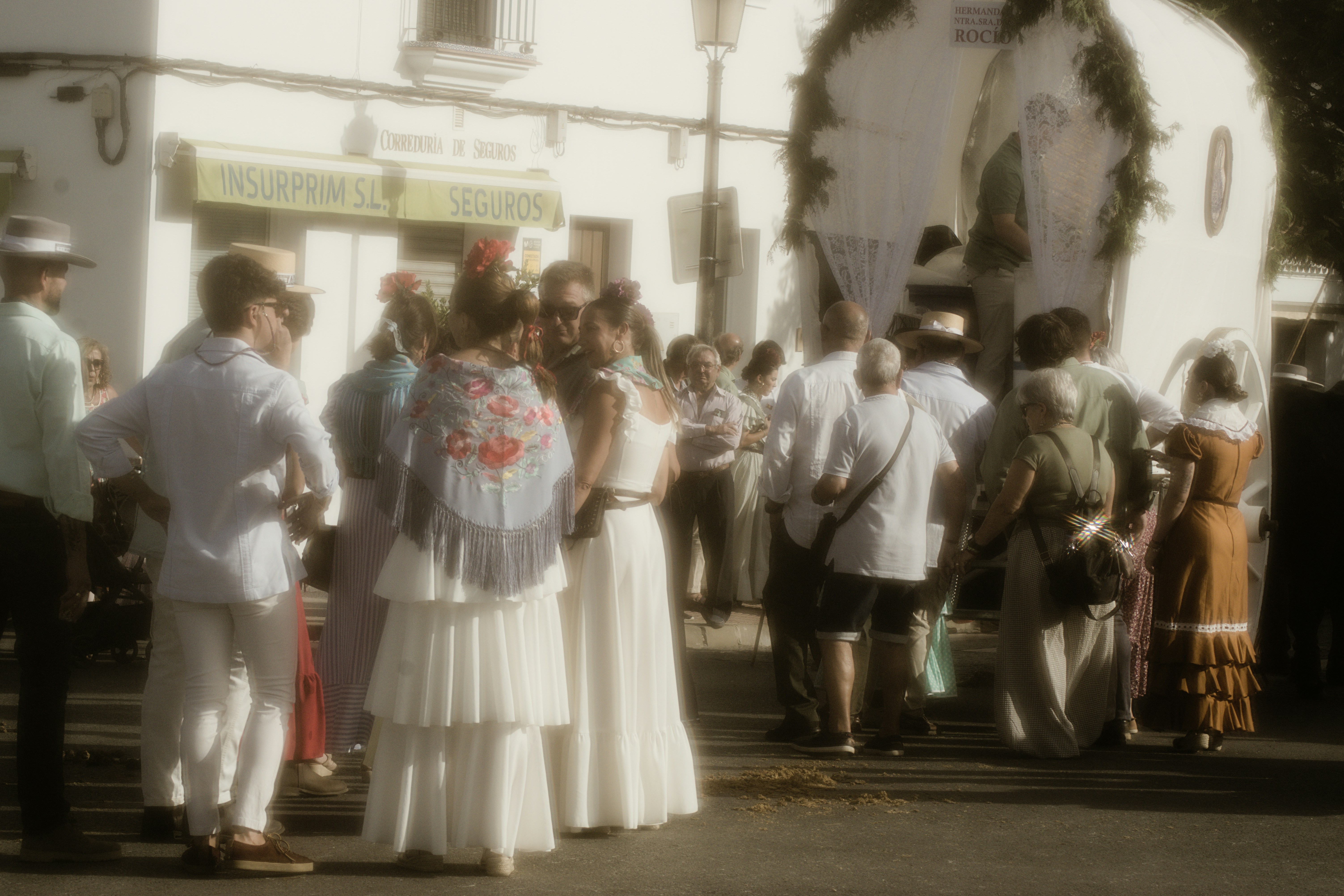 Sunlit Assemble: A Vintage-Ceremonial Gathering in Soft Focus