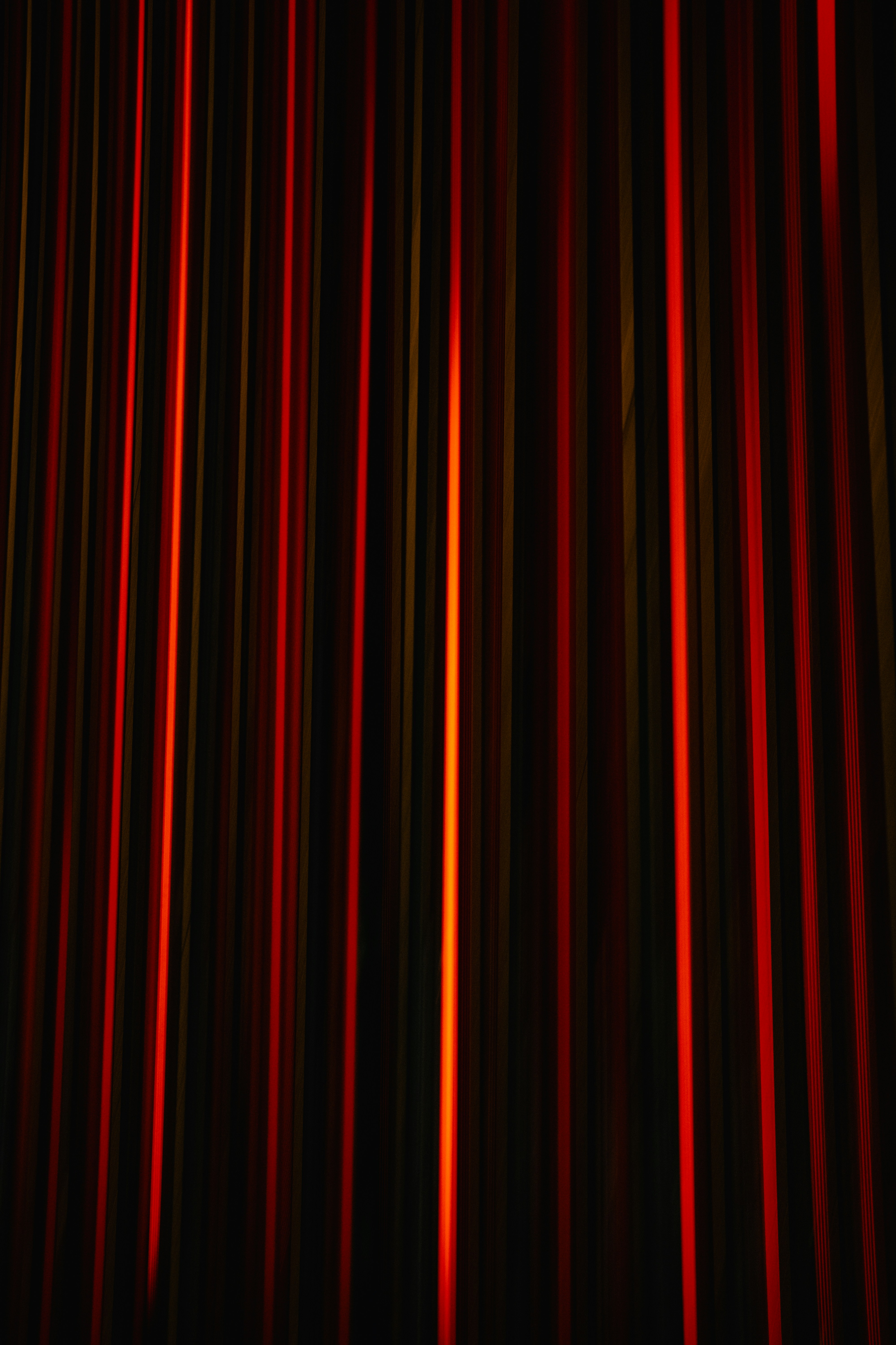 Crimson Ribbons: A Field of Neon Striations