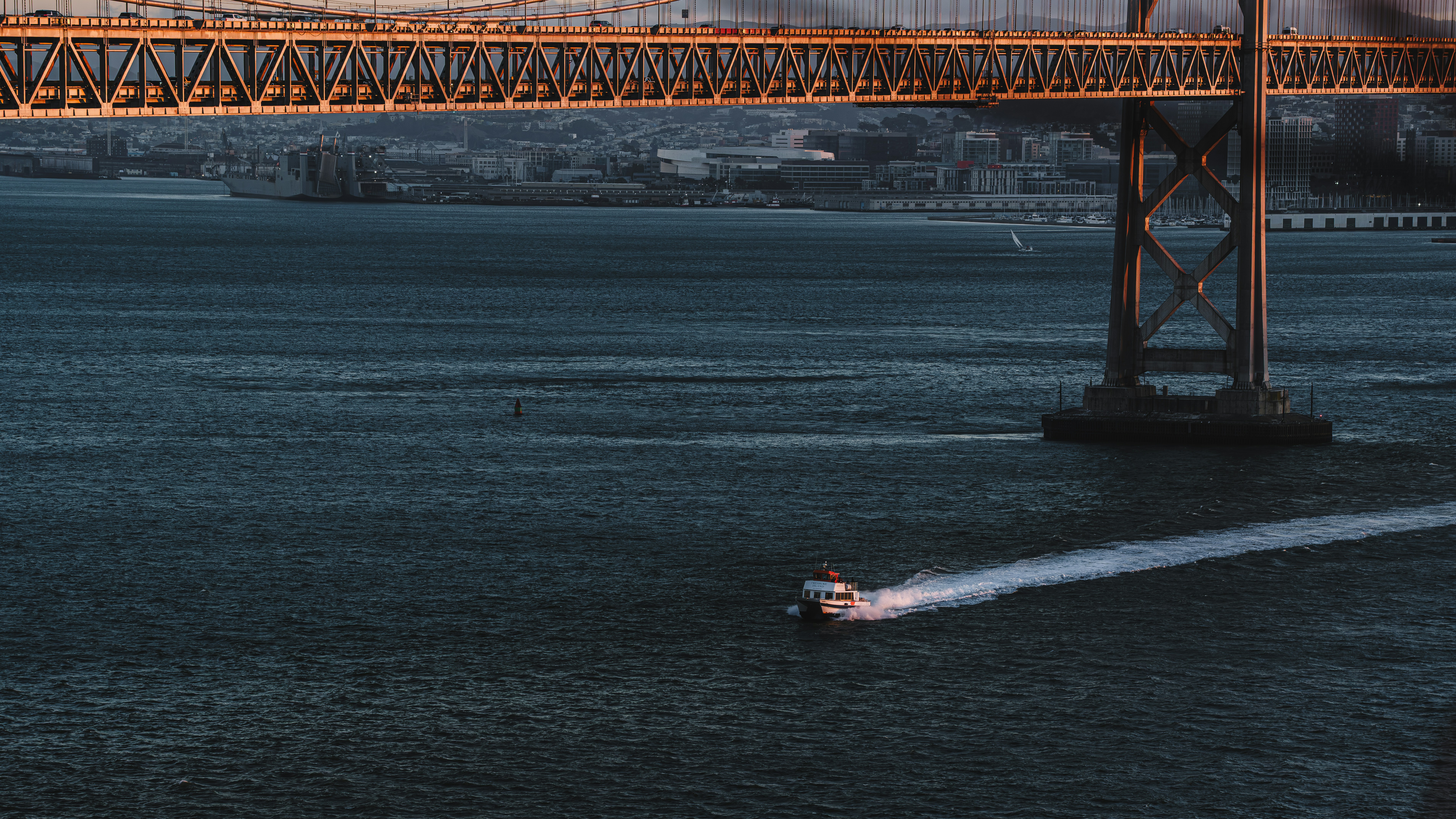 Crossing the Channel: A Workboat Under the Ties