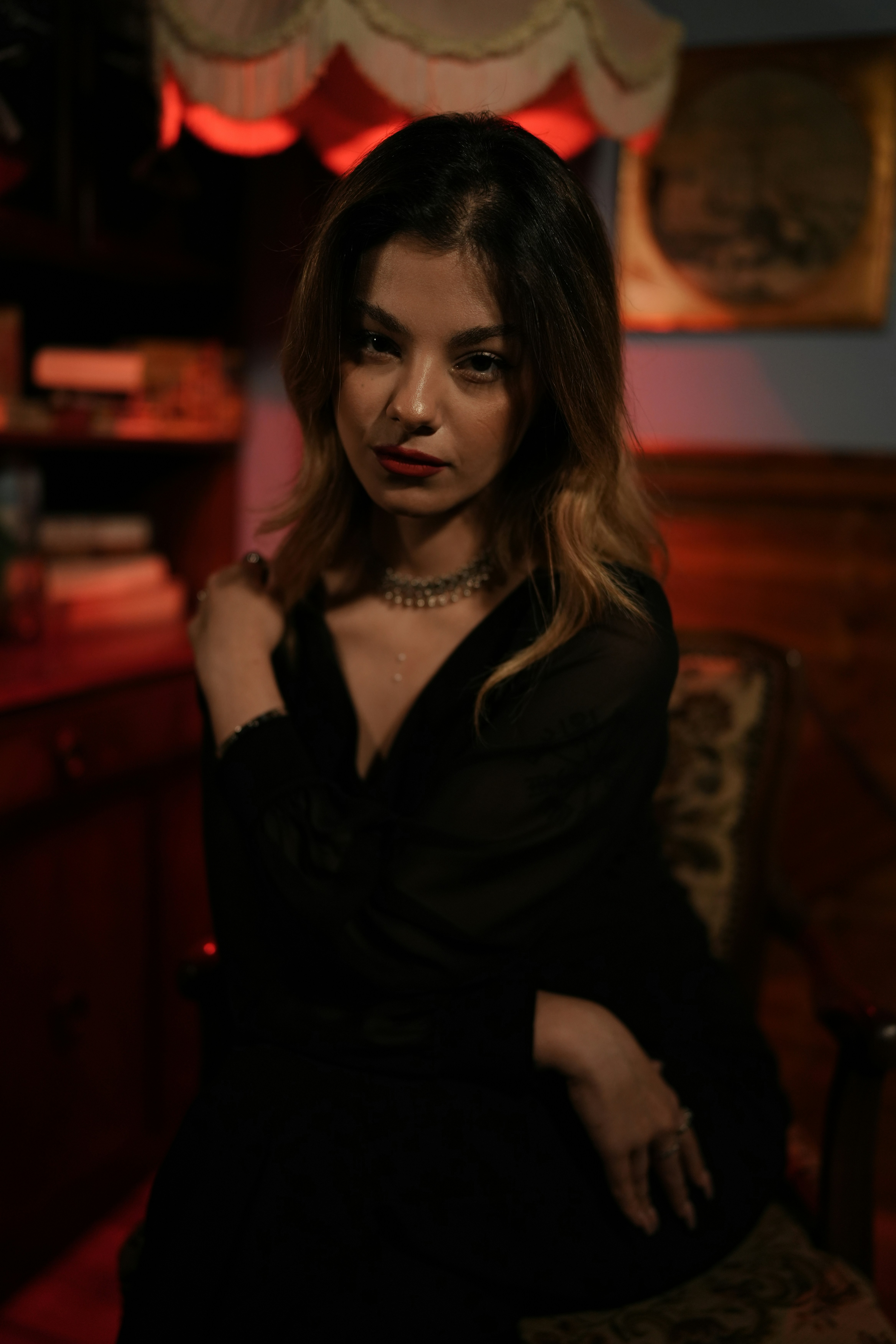 Midnight Muse: A Portrait in Velvet Shadows