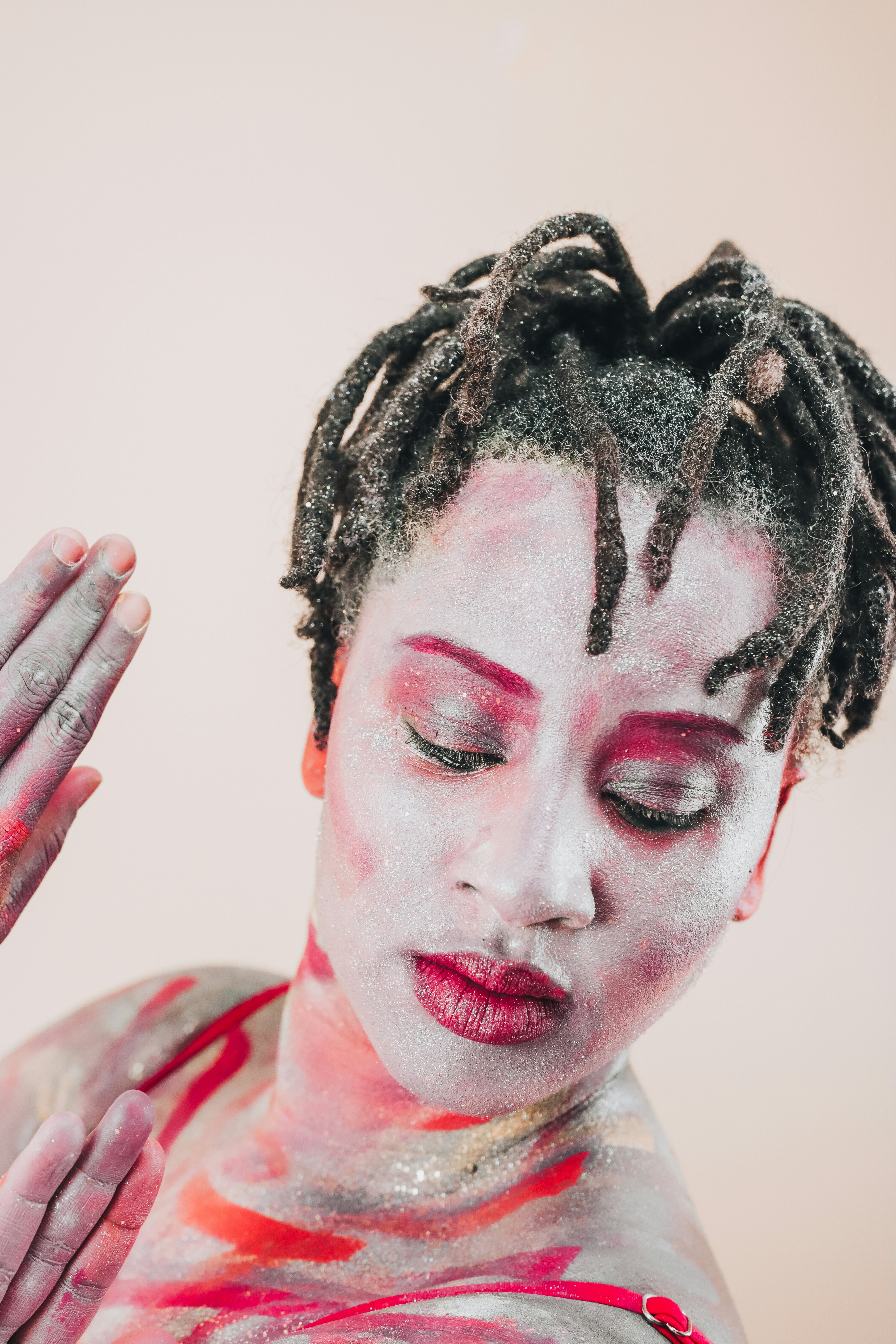 Powdered Portrait in Pastel Glow