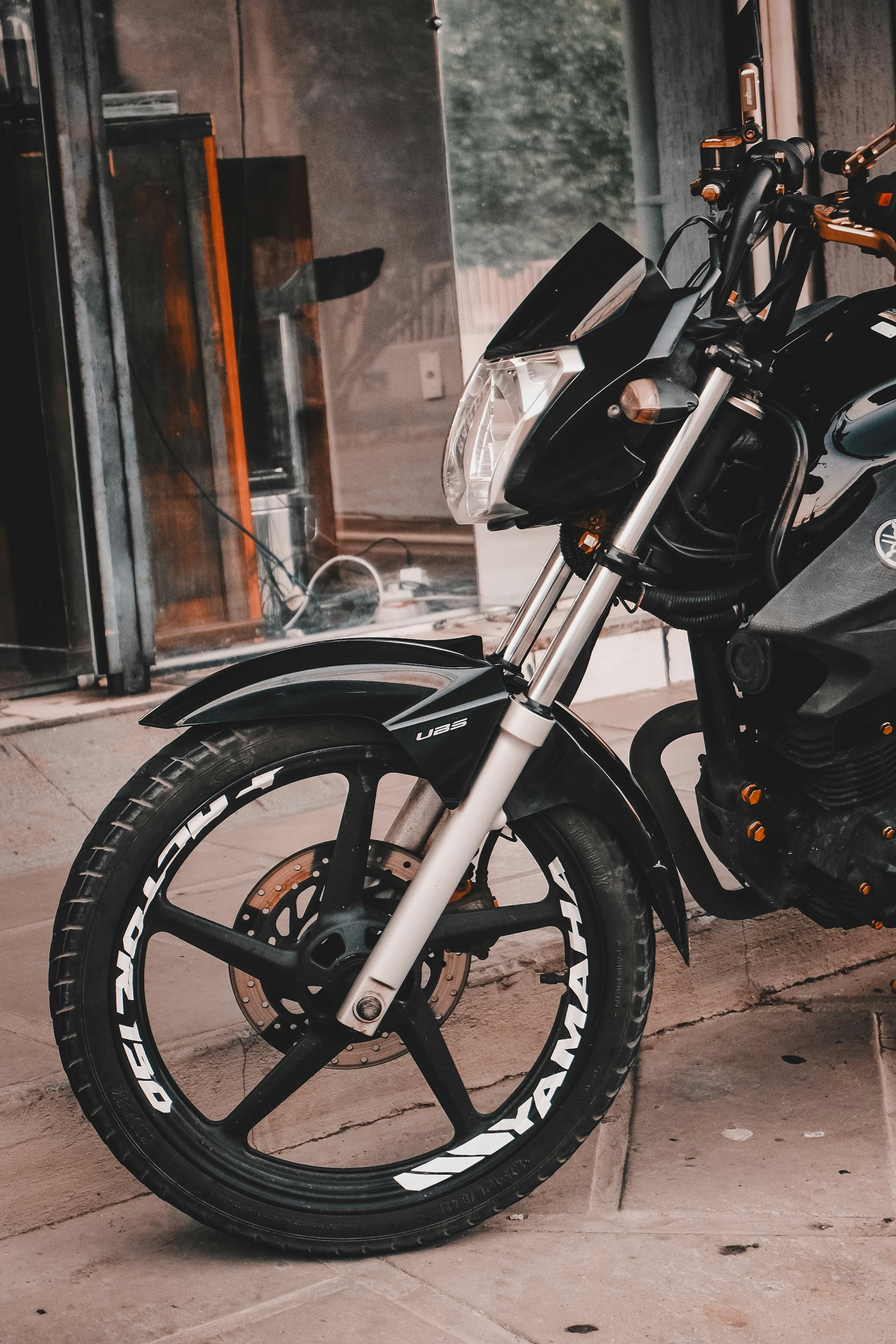 Front Wheel Friction and Steel: A Street-Corner Yamaha