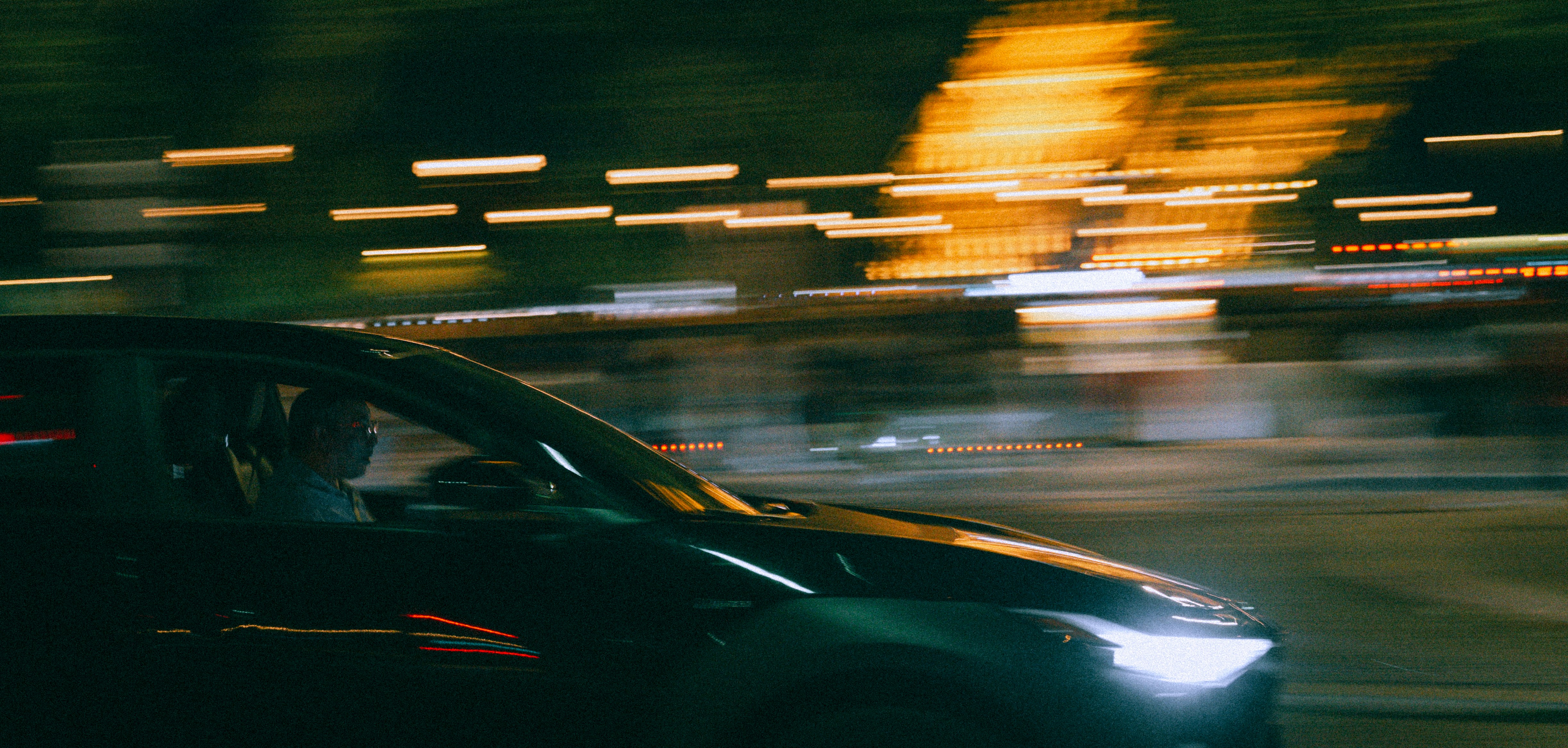 Midnight City Drive: A Glimpse of Motion and Light