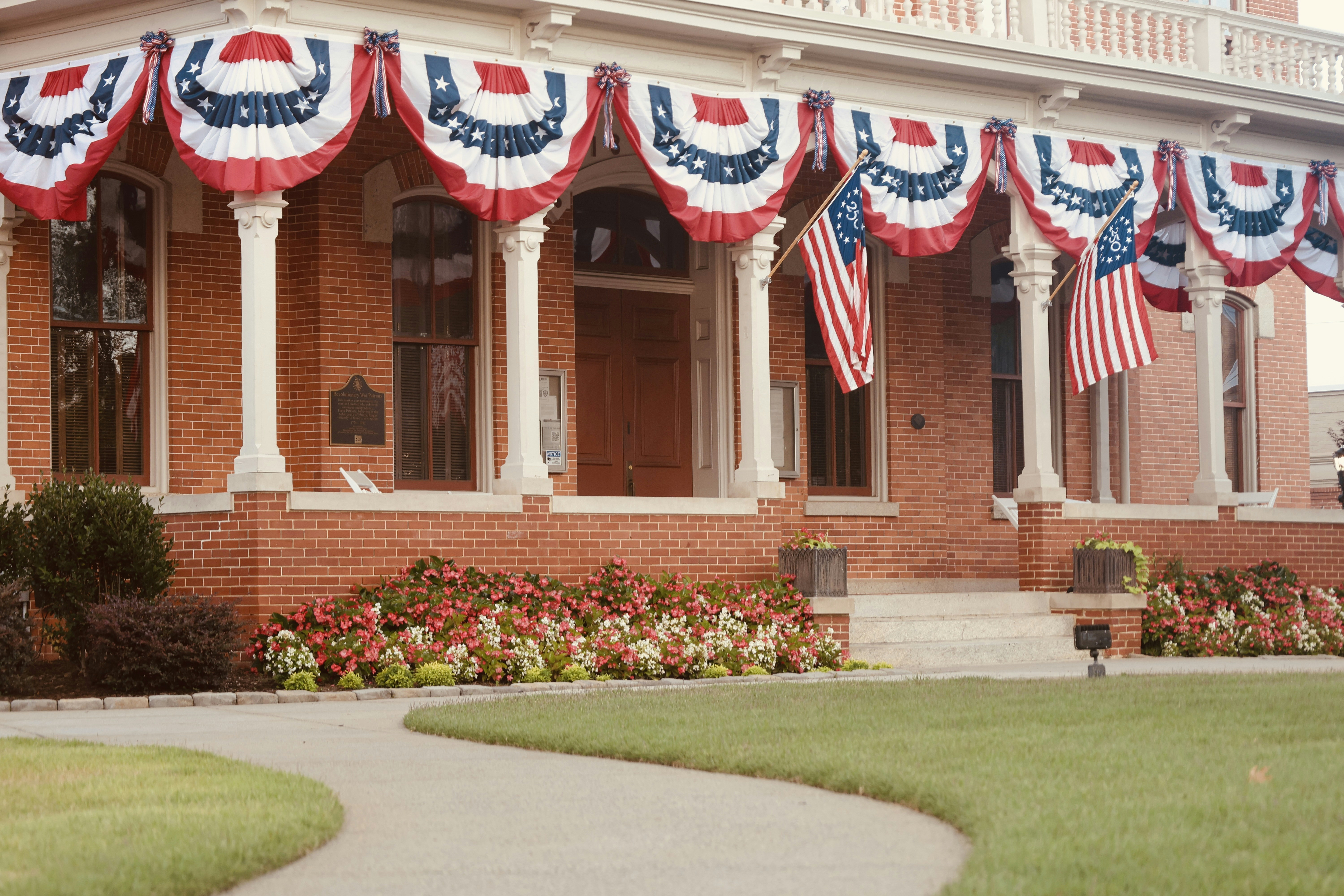 American Porch in Red, White, and Blue