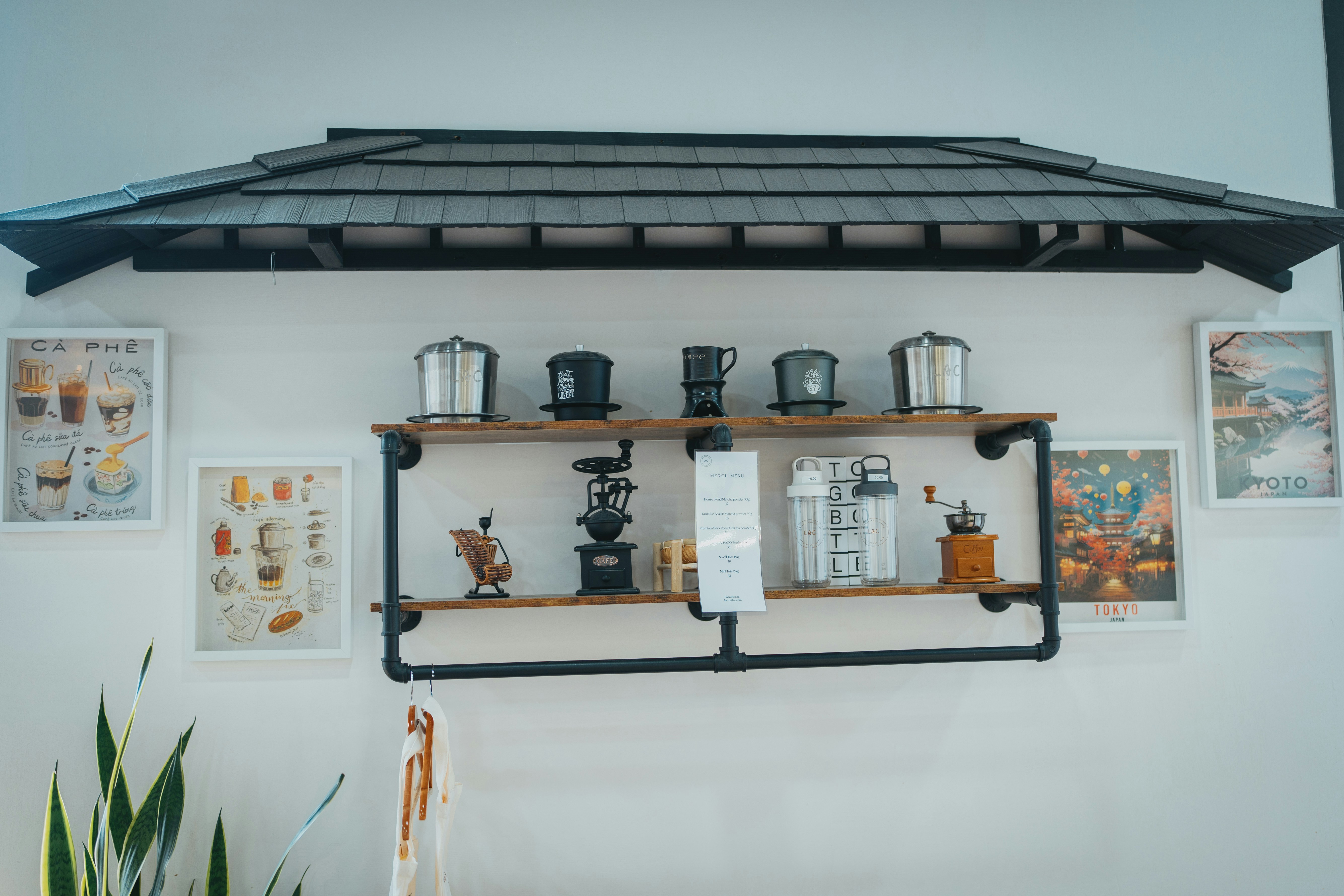Minimalist Kitchen Shelf Portrait of Vintage Appliances