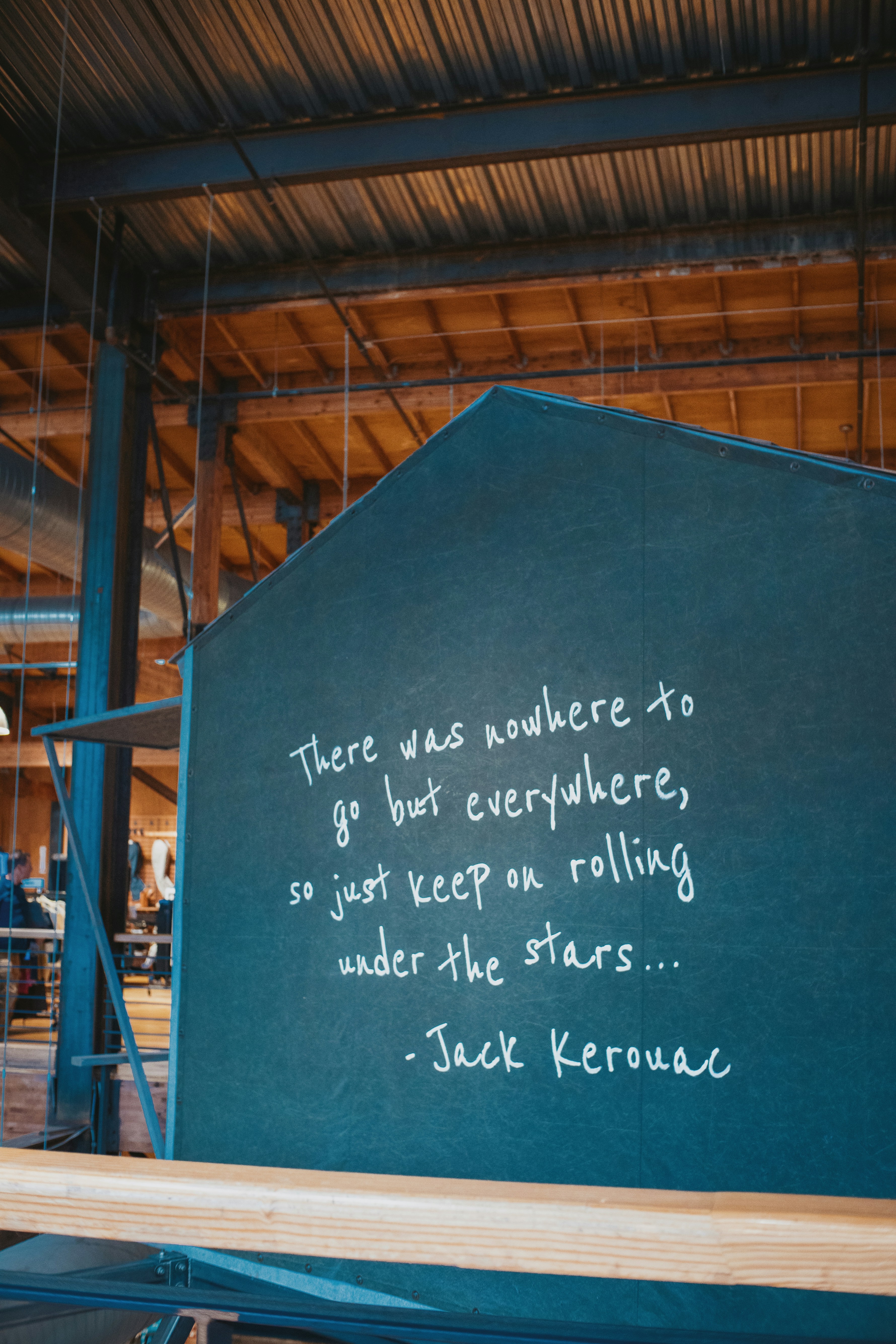 Writings on the Blue Wall: A Quiet Studio Moment