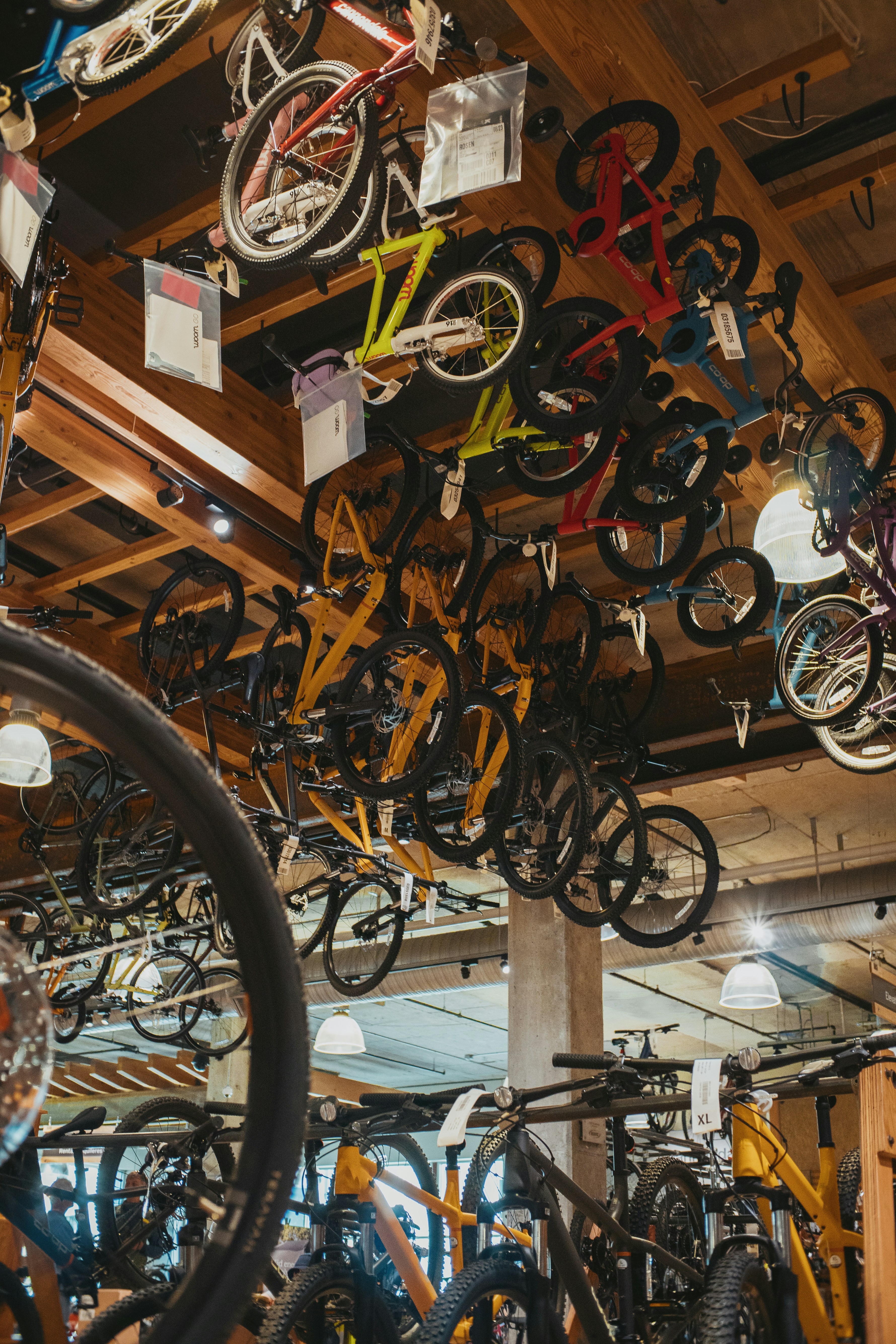 Bicycle Bazaar: A Ceiling of Wheels