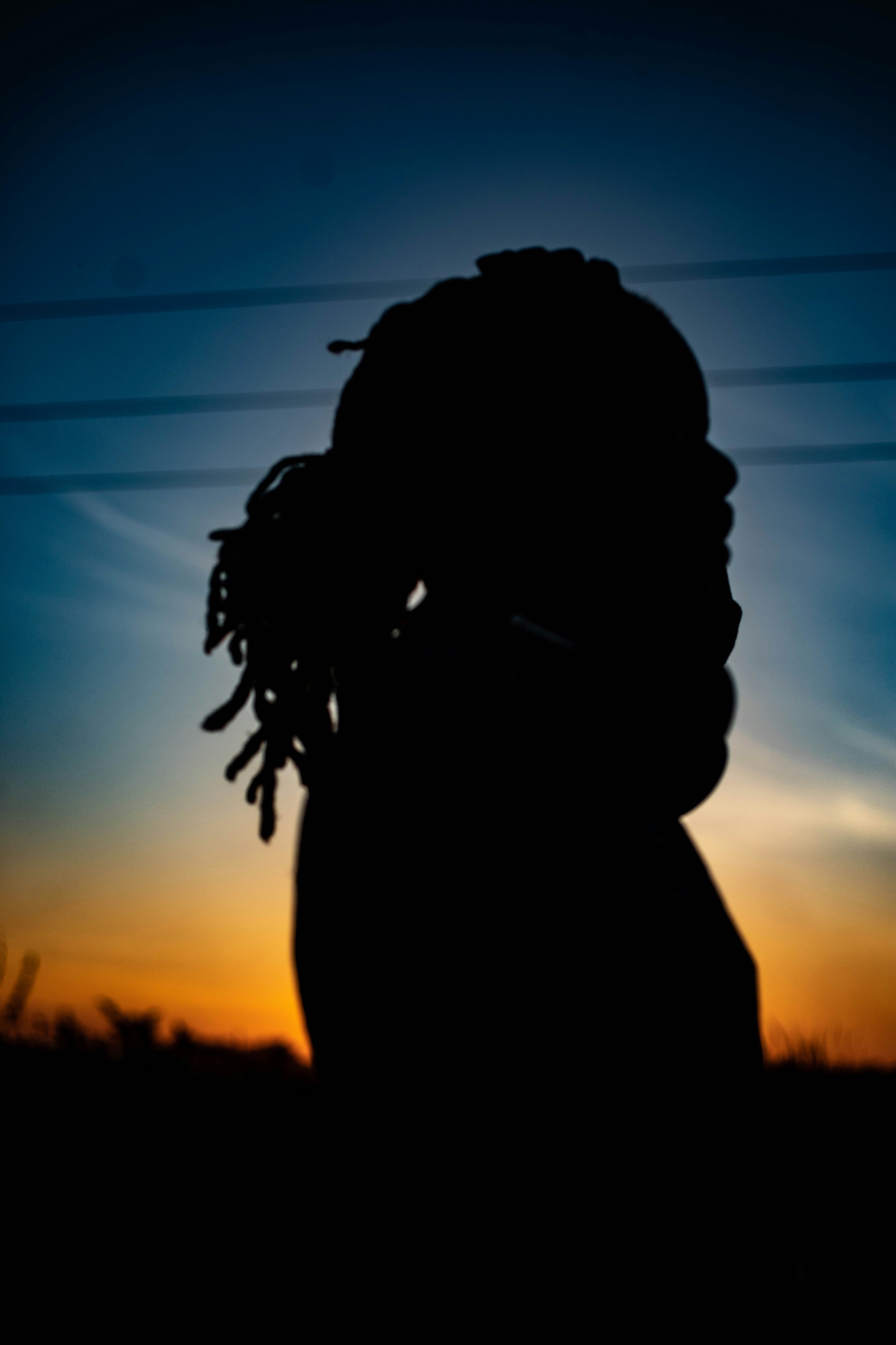 Silhouette at Sunset: A Profile in Stillness
