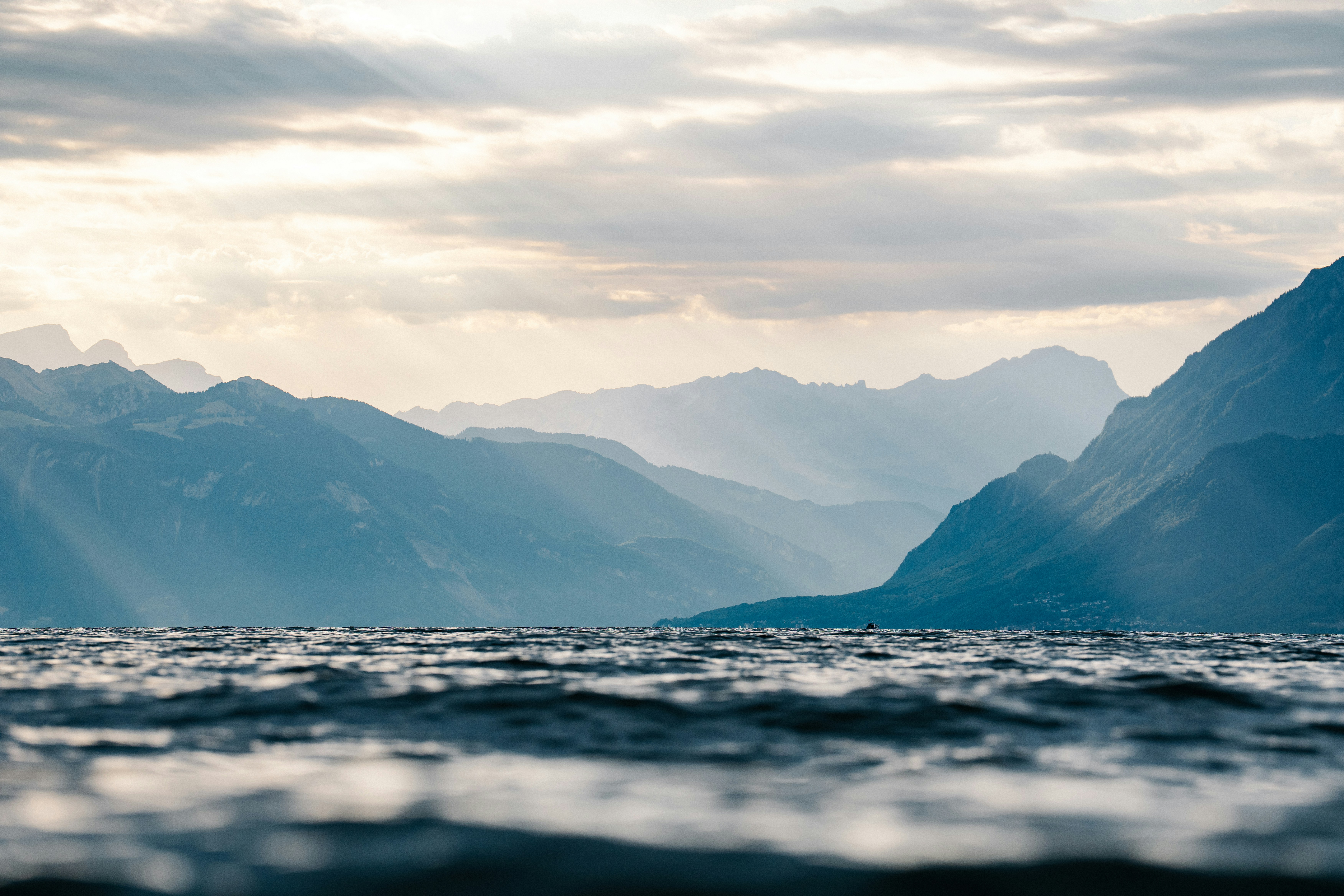Fog-Softened Fjords Across a Glistening Riff