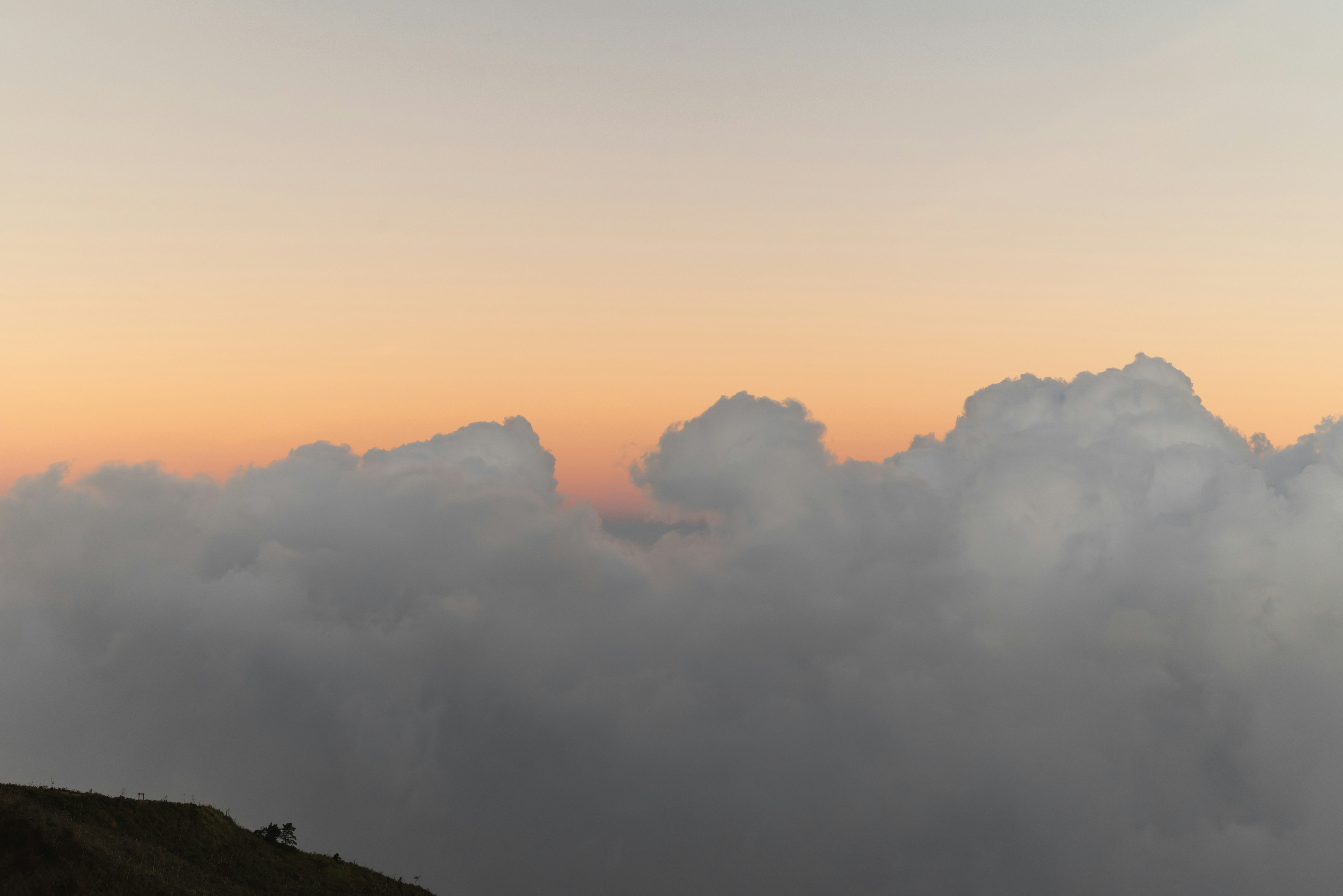 Dawn Cloudscape Above the Ridge