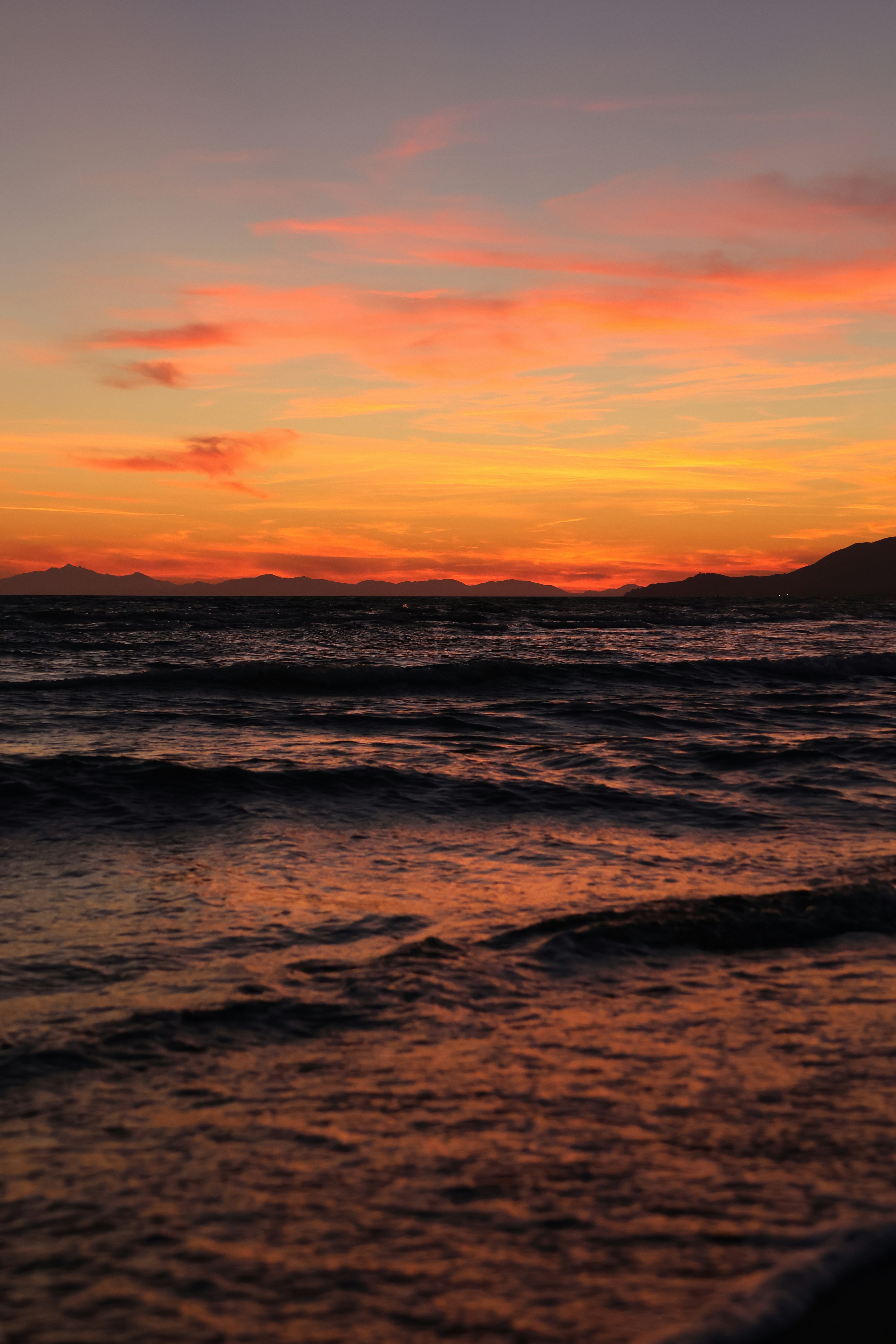 Ember Horizon Over Quiet Seas