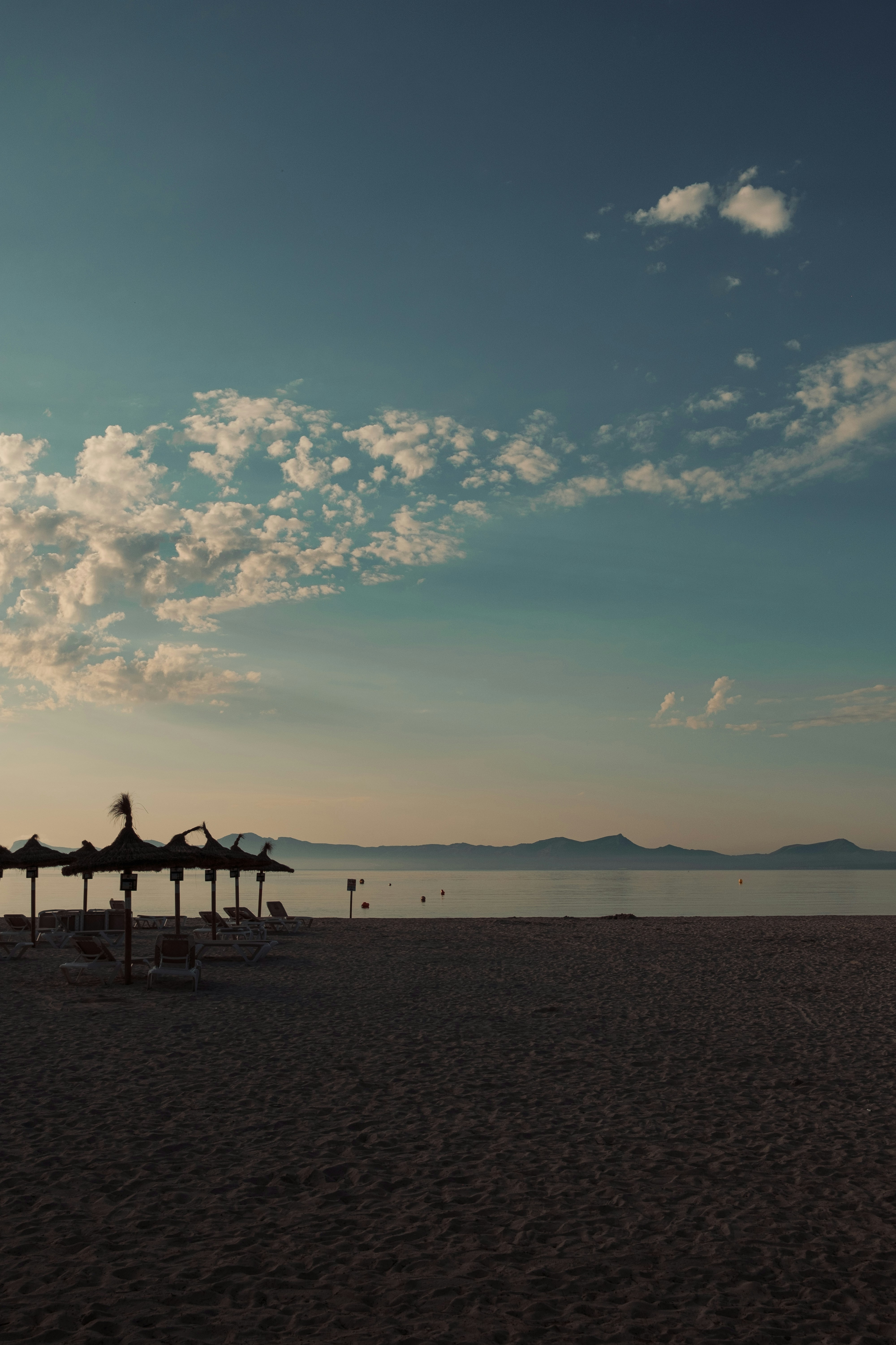 Calm Horizon at Sunset Beach