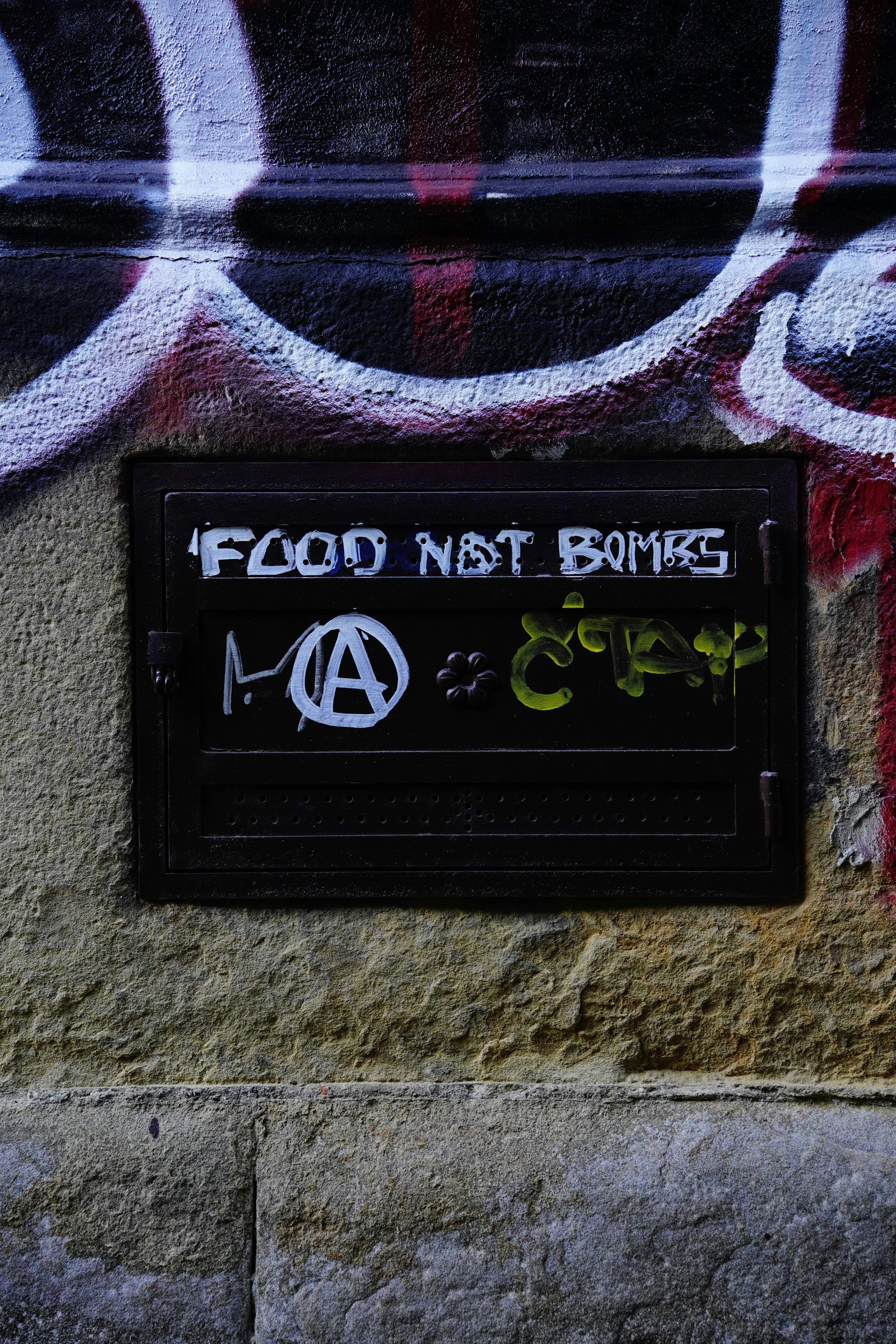 Graffitied Message on a Maintenance Panel
