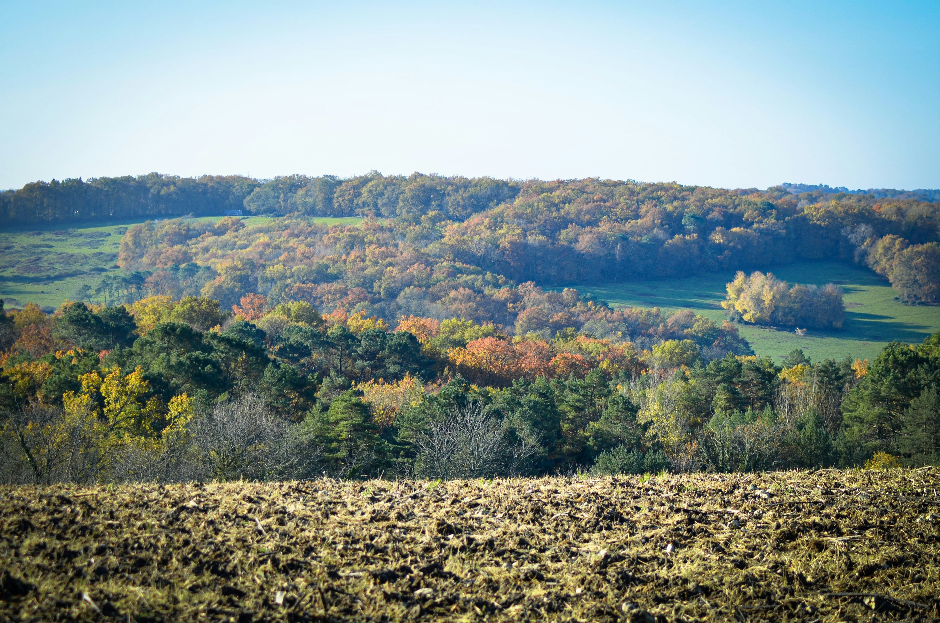 Autumn Hills Quiet: A Seam of Light Across the Farmland