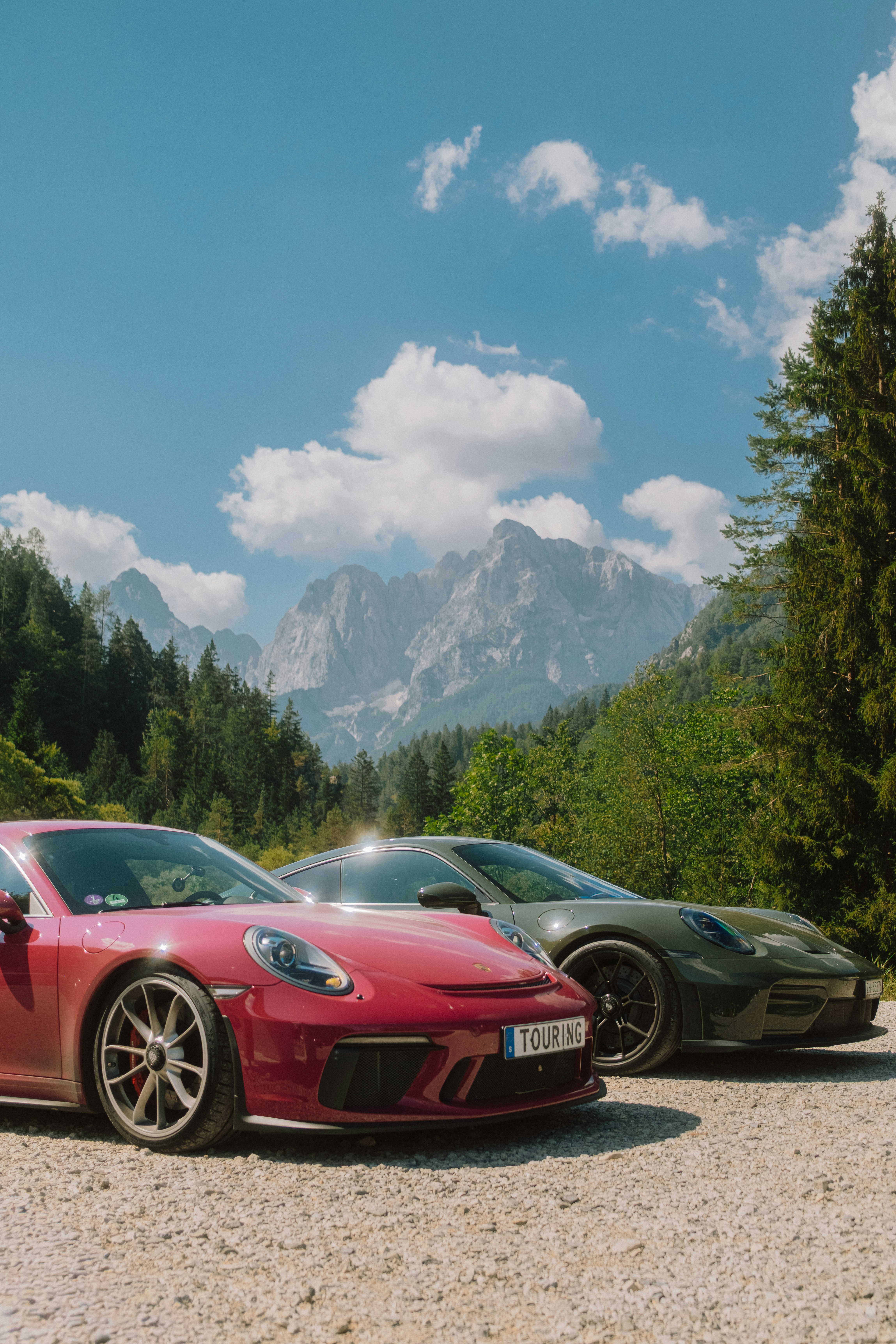 Ridge Line Rendezvous: Sportscars against Alpine Backdrop