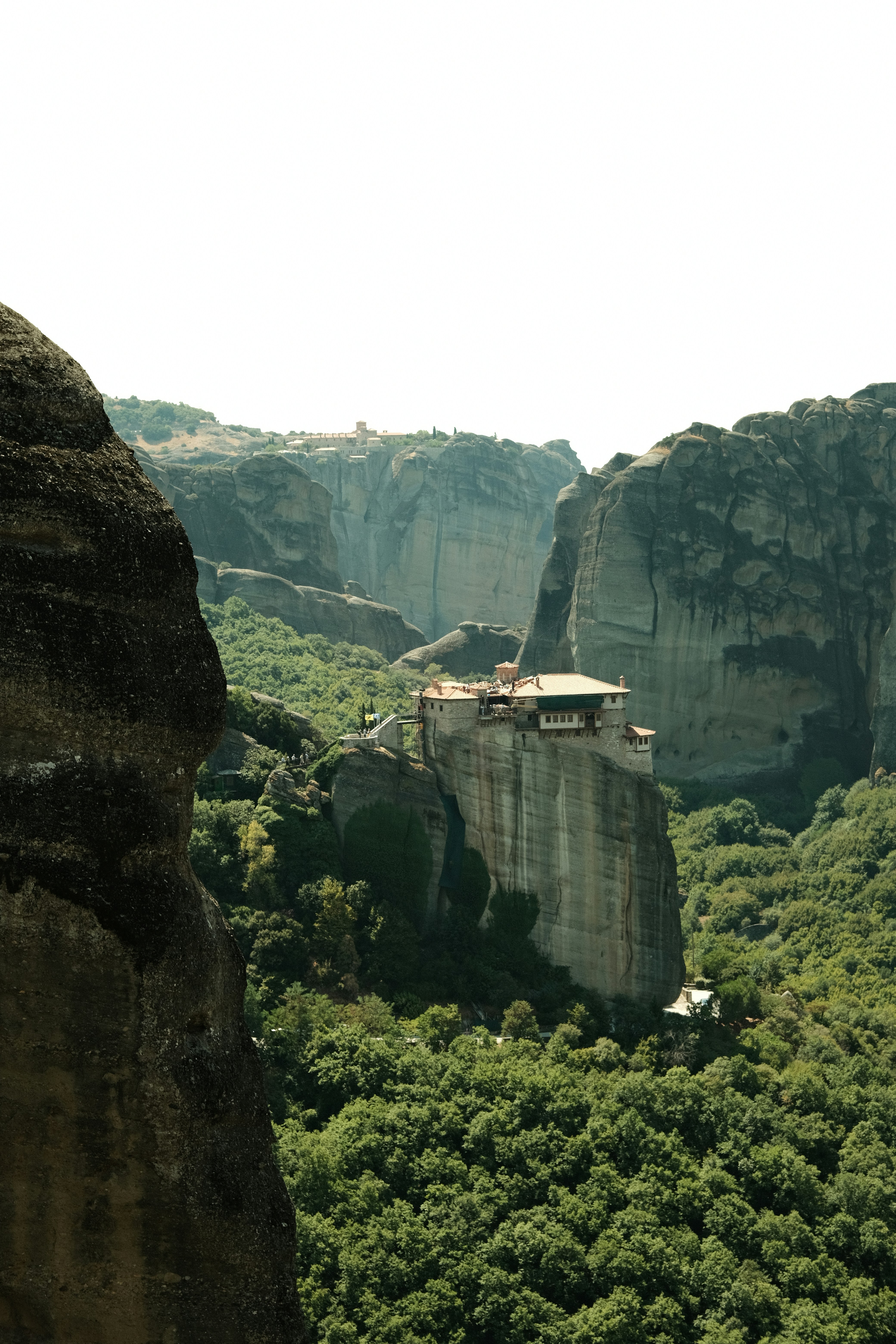 Monastery on a Pillar: A Cliffside Cathedral Amid Montane Dawn
