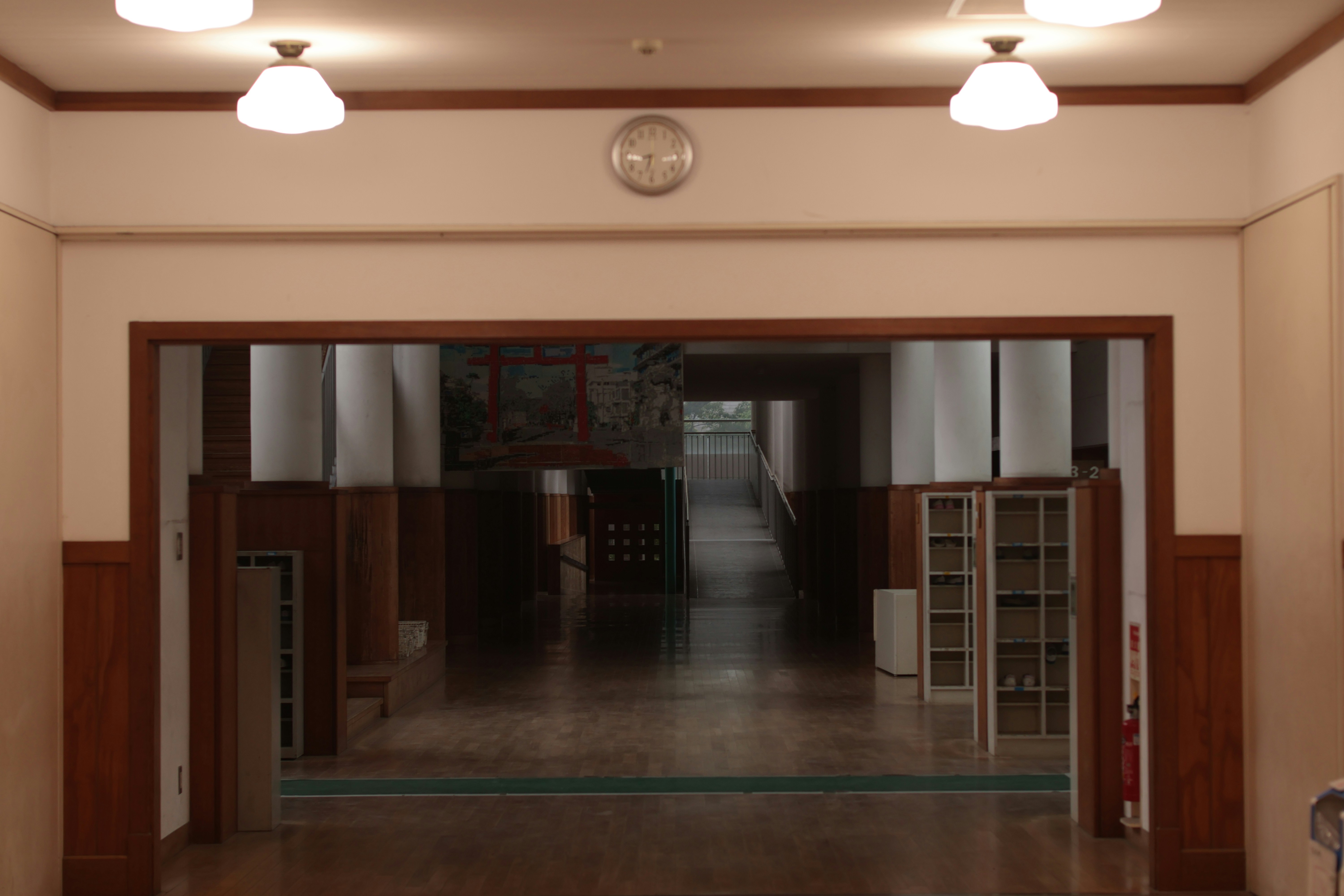 Silent Corridor: Framed Depth Through an Open Hall