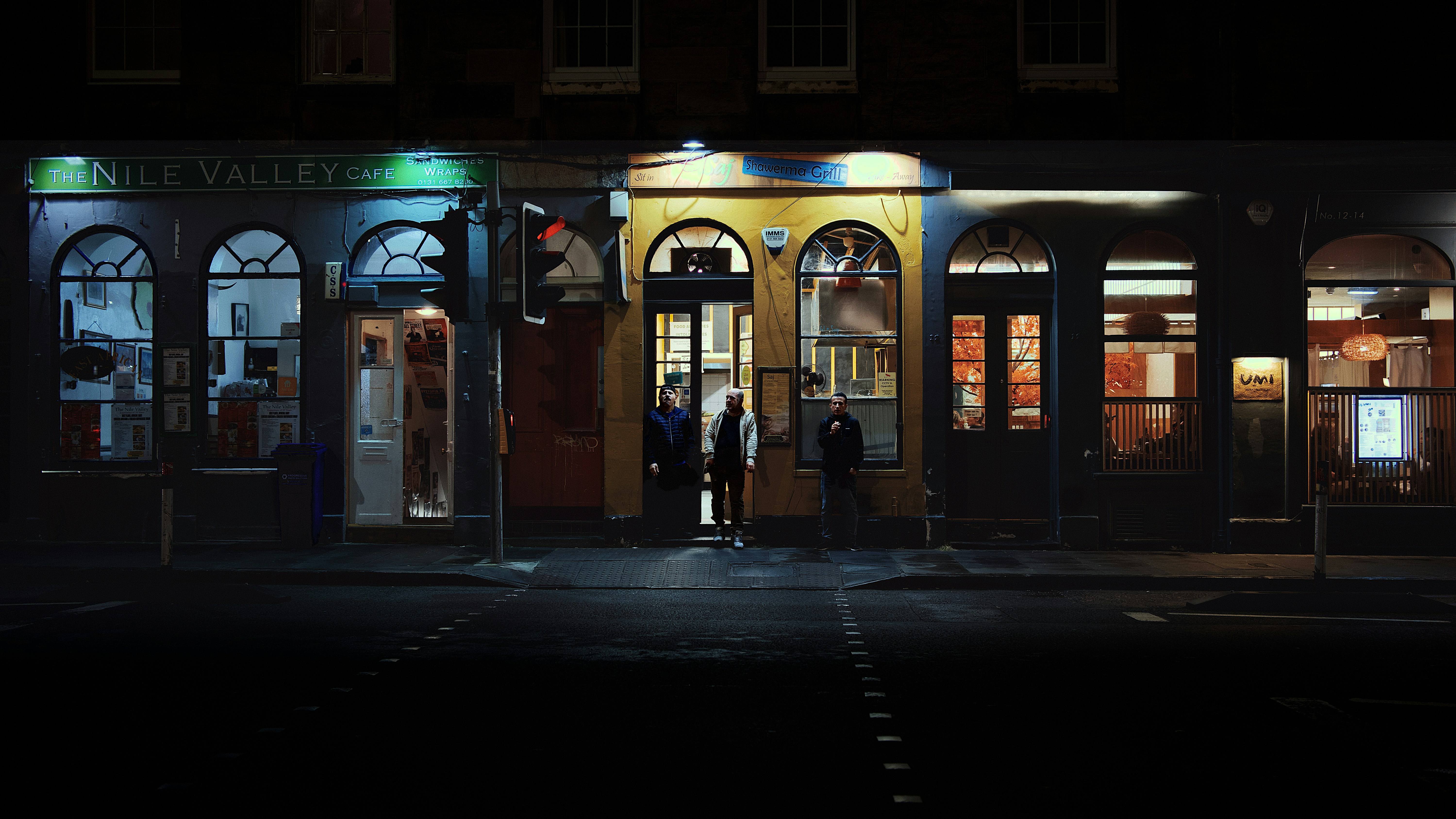 Neon Crossing: A Quiet Nightlife in the Market Lane