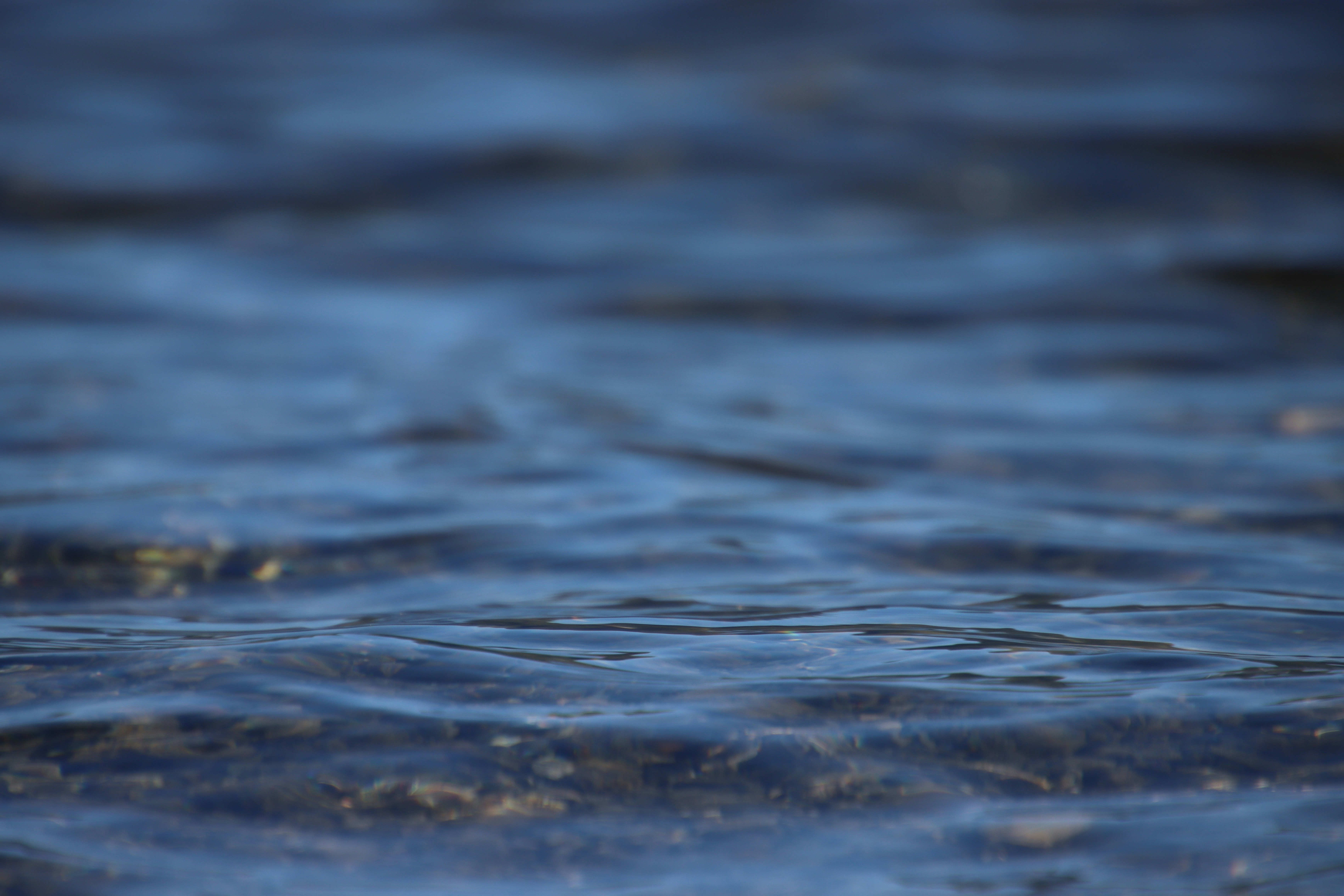 Ripples of blue: quiet water catching light