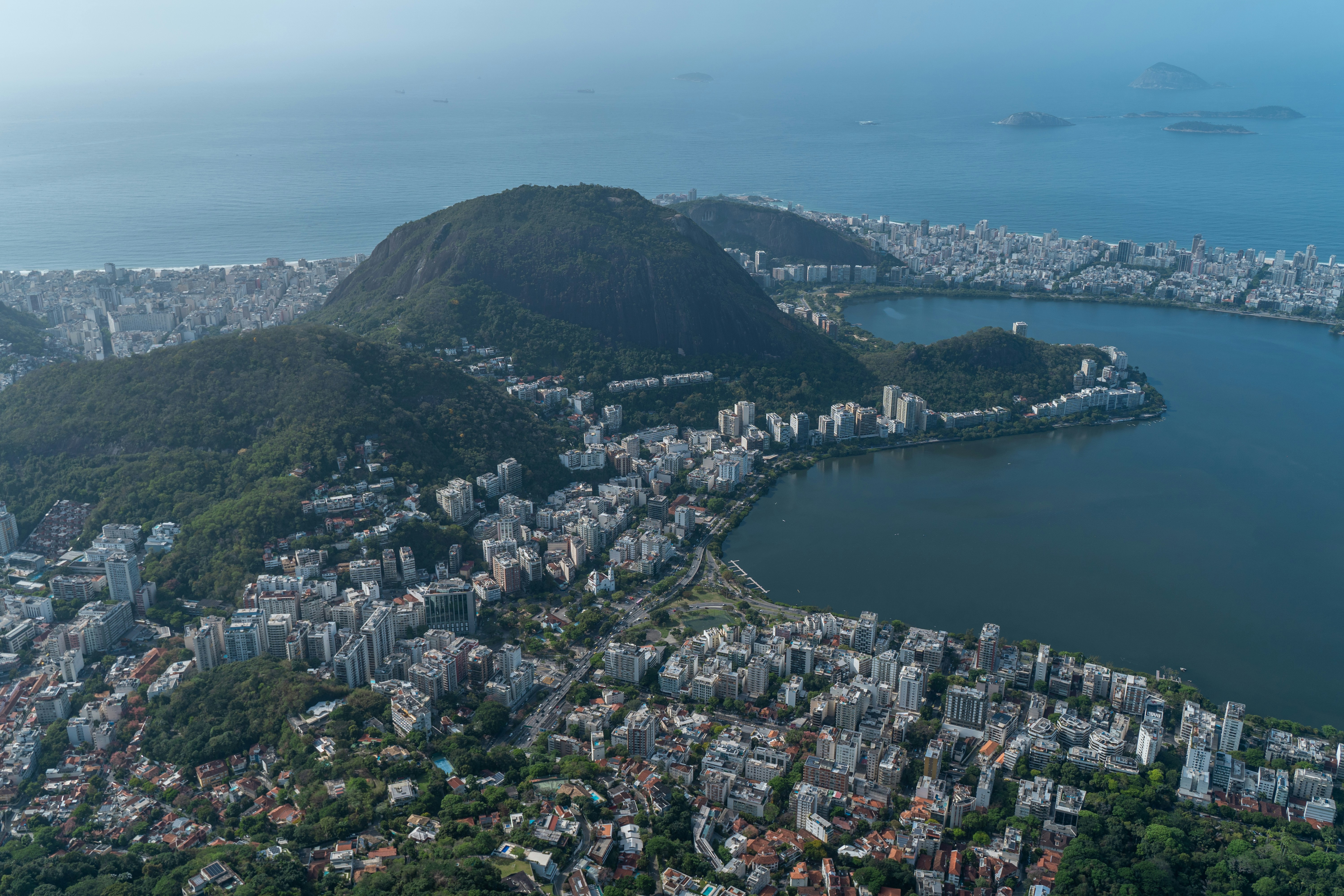 Emerald Bay Crowned by Sugarloaf: Aerial Vistas Over Rio's Harbor City