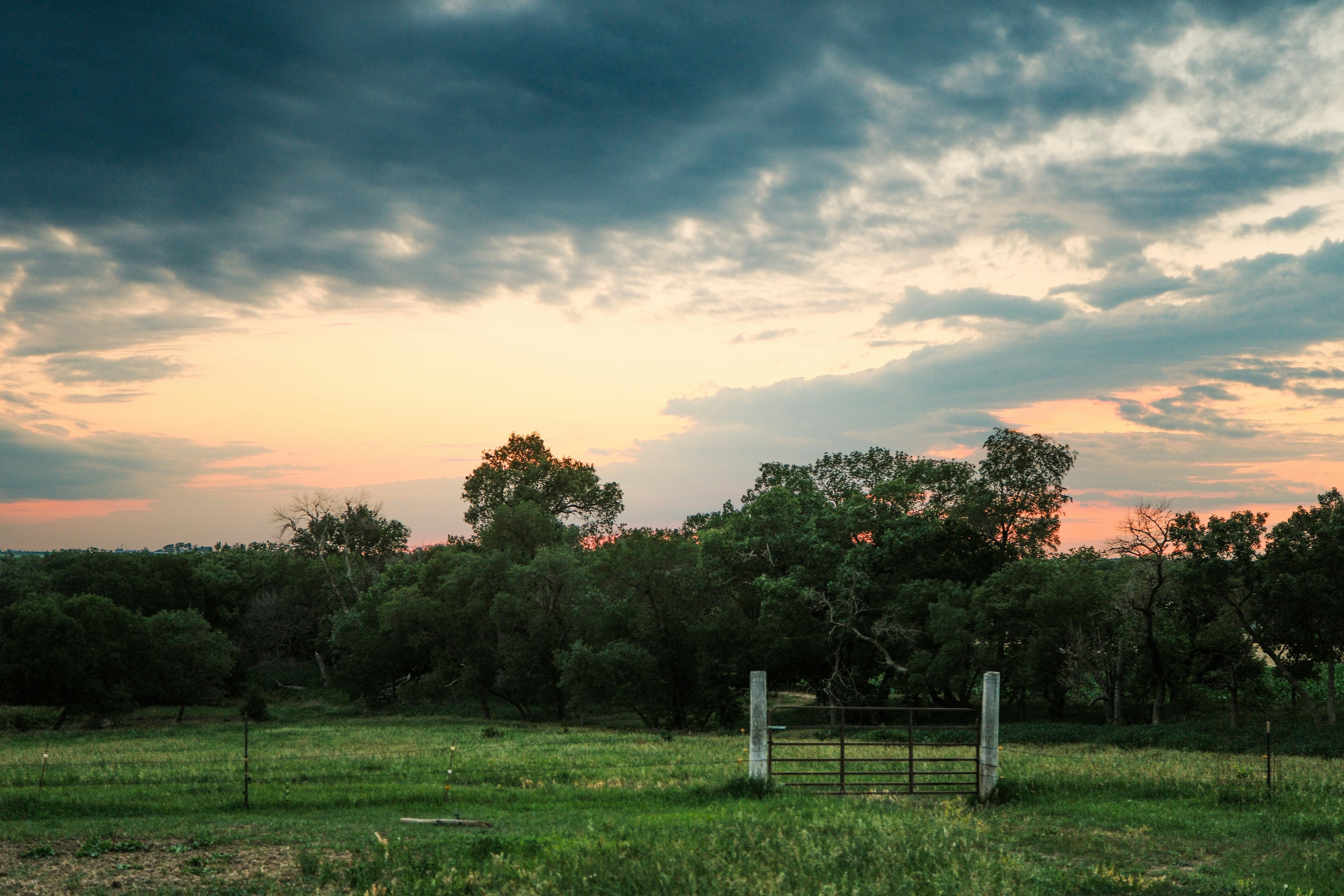 Midwestern Gate at Sunset