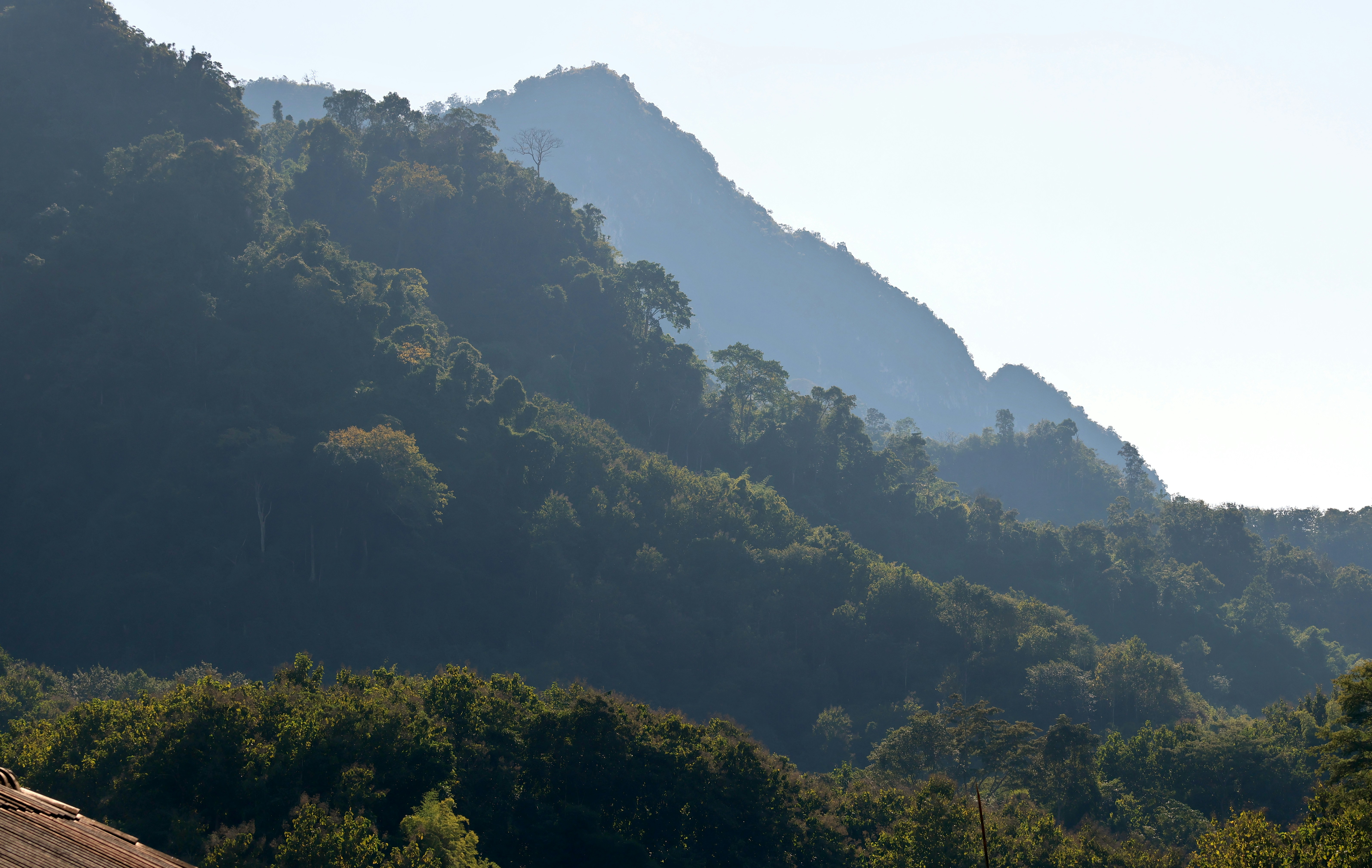 Sunlit Ridge Above a Quiet Valley