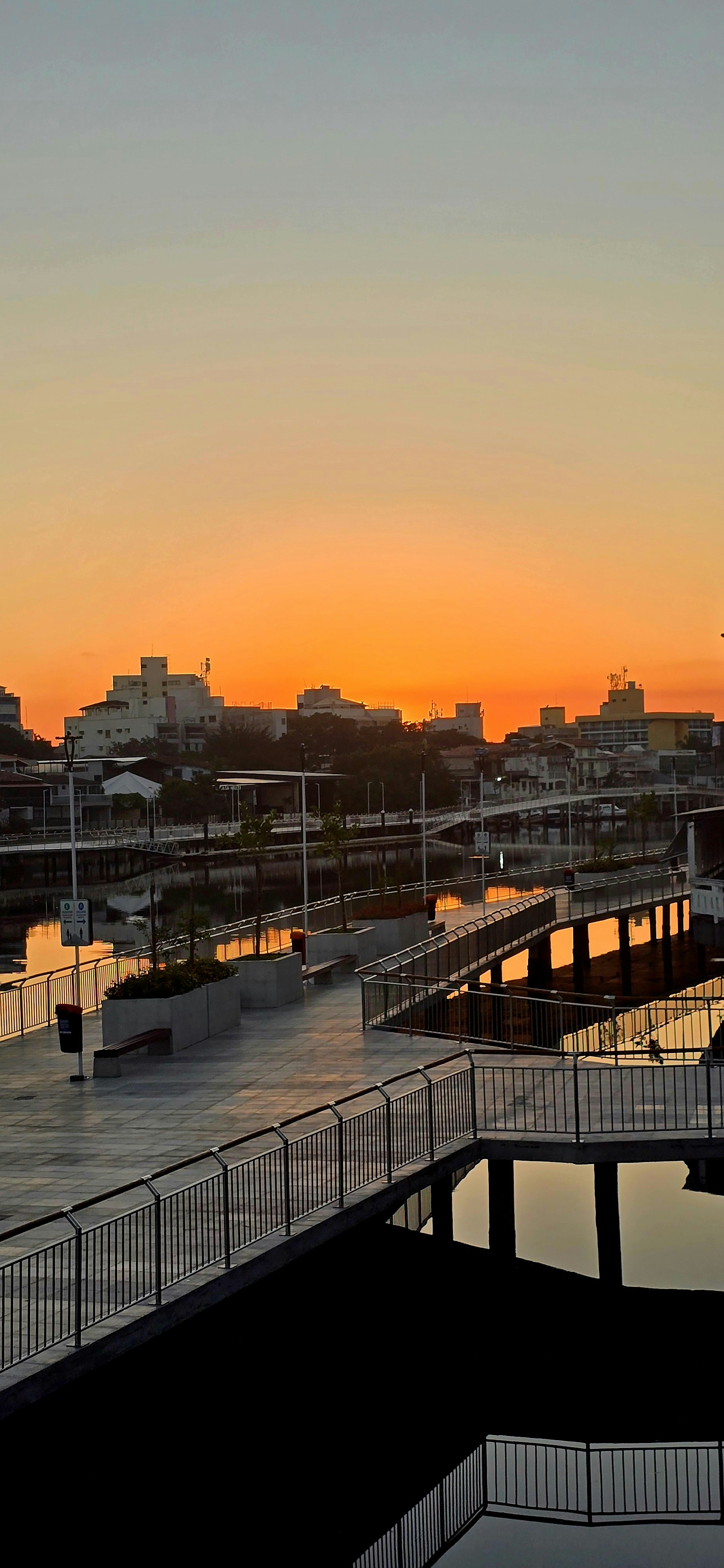 Golden Hour Above the Wharf