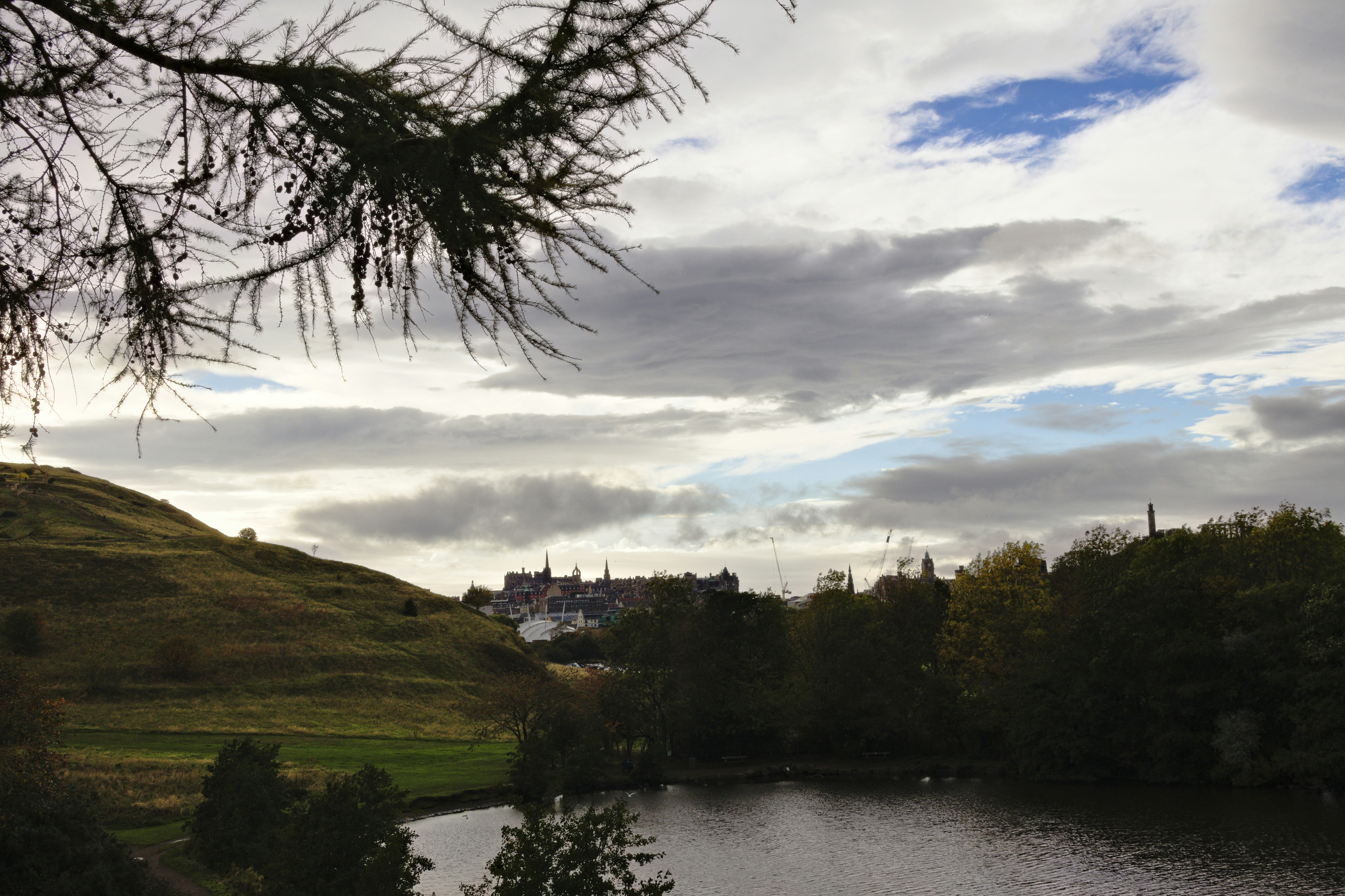 Riverbank Vista: A Quiet Town Across the Water
