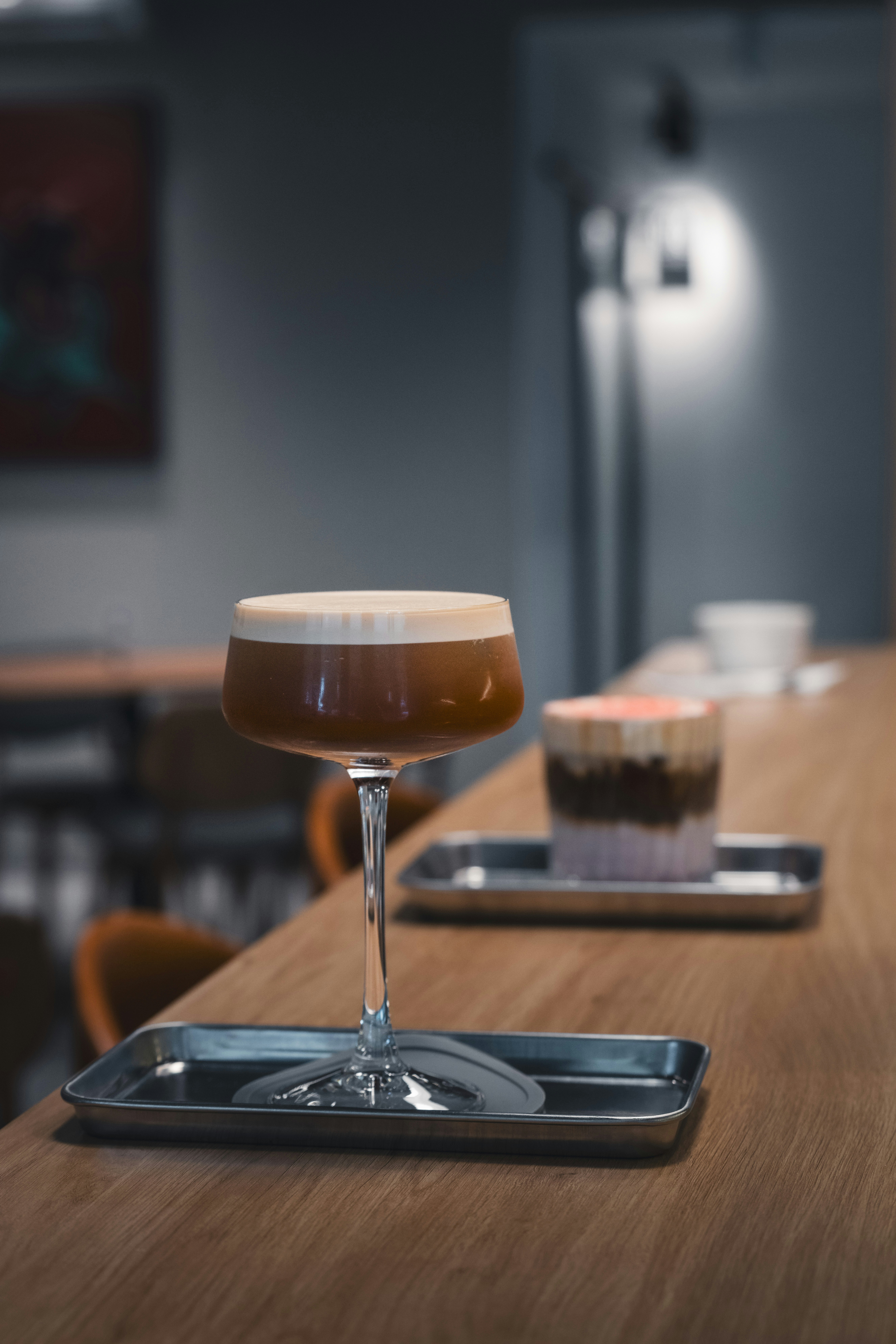 Amber Glass on a Quiet Bar Counter