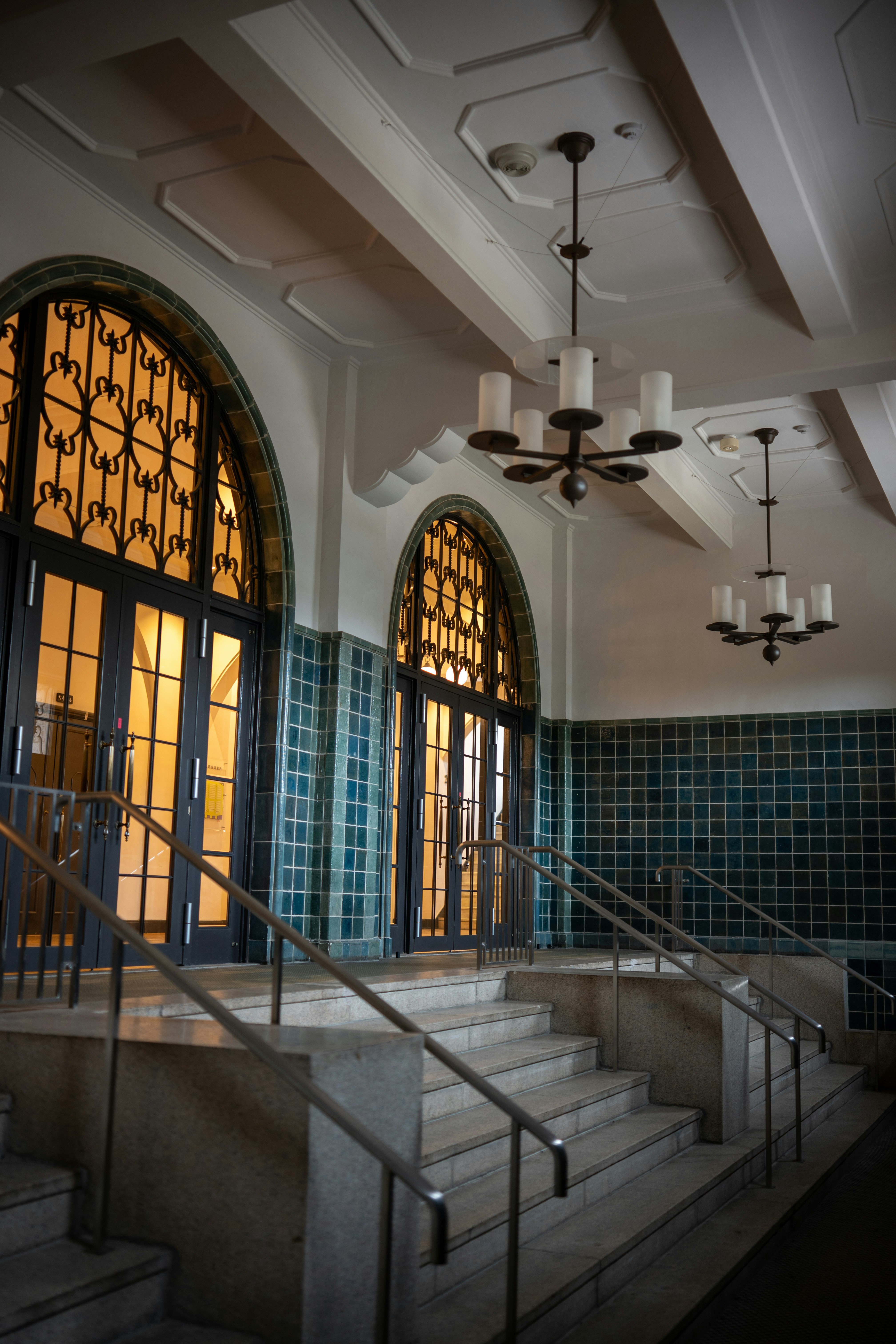 Ceremonial Steps: An Interior Echo of Light and Stone
