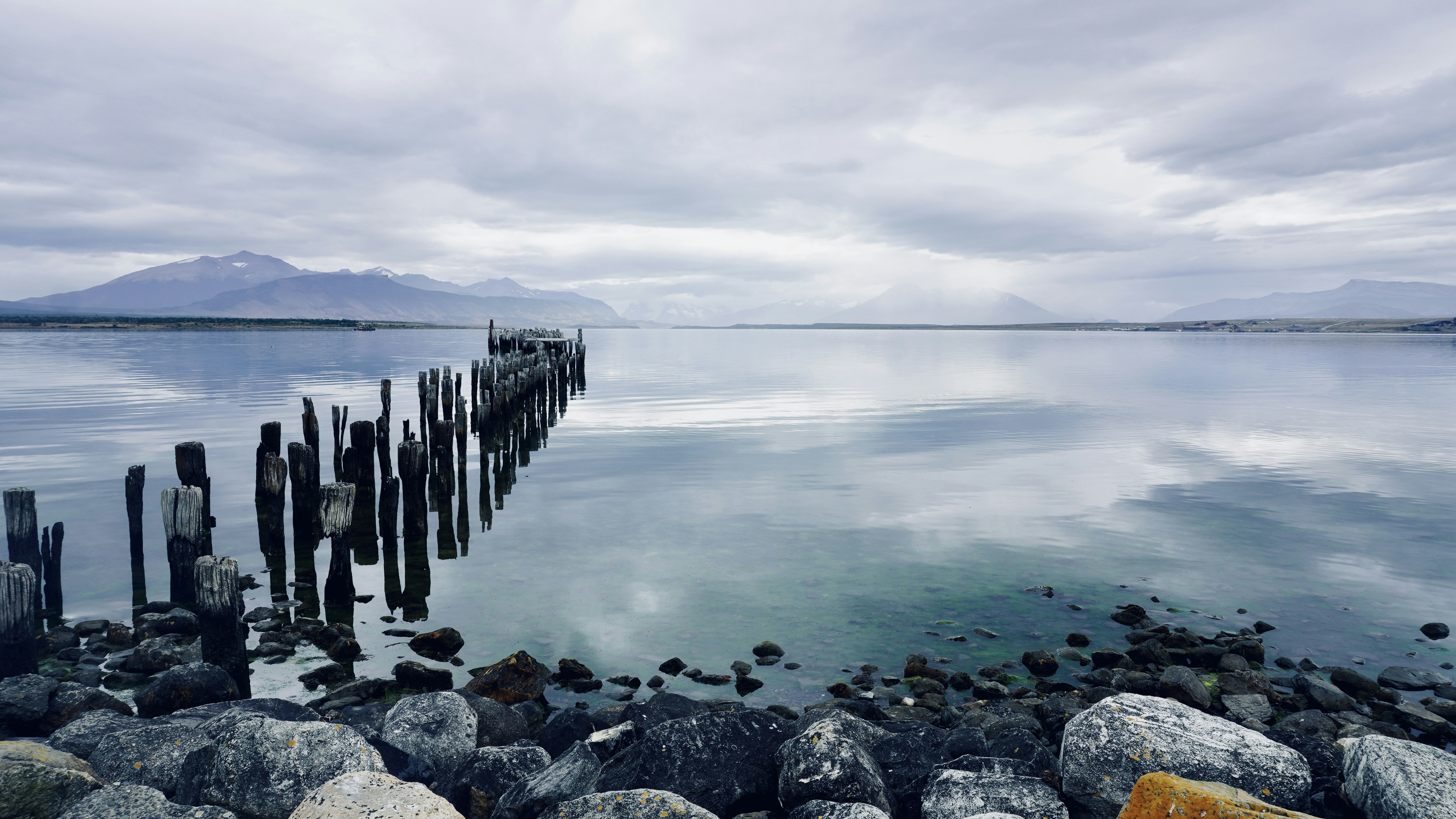 Silent Pier to a Misty Horizon