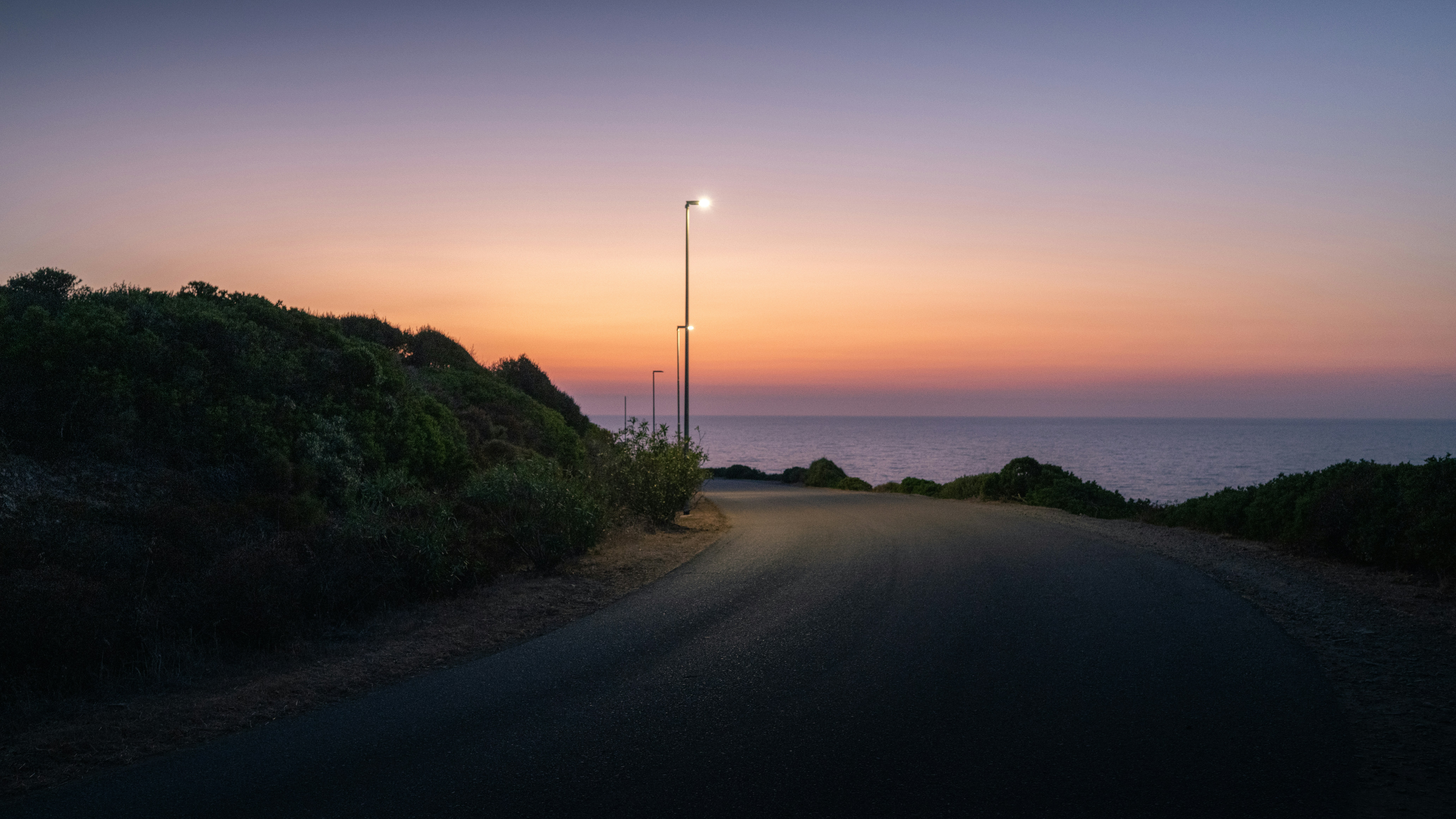 Dusk Road to the Quiet Sea