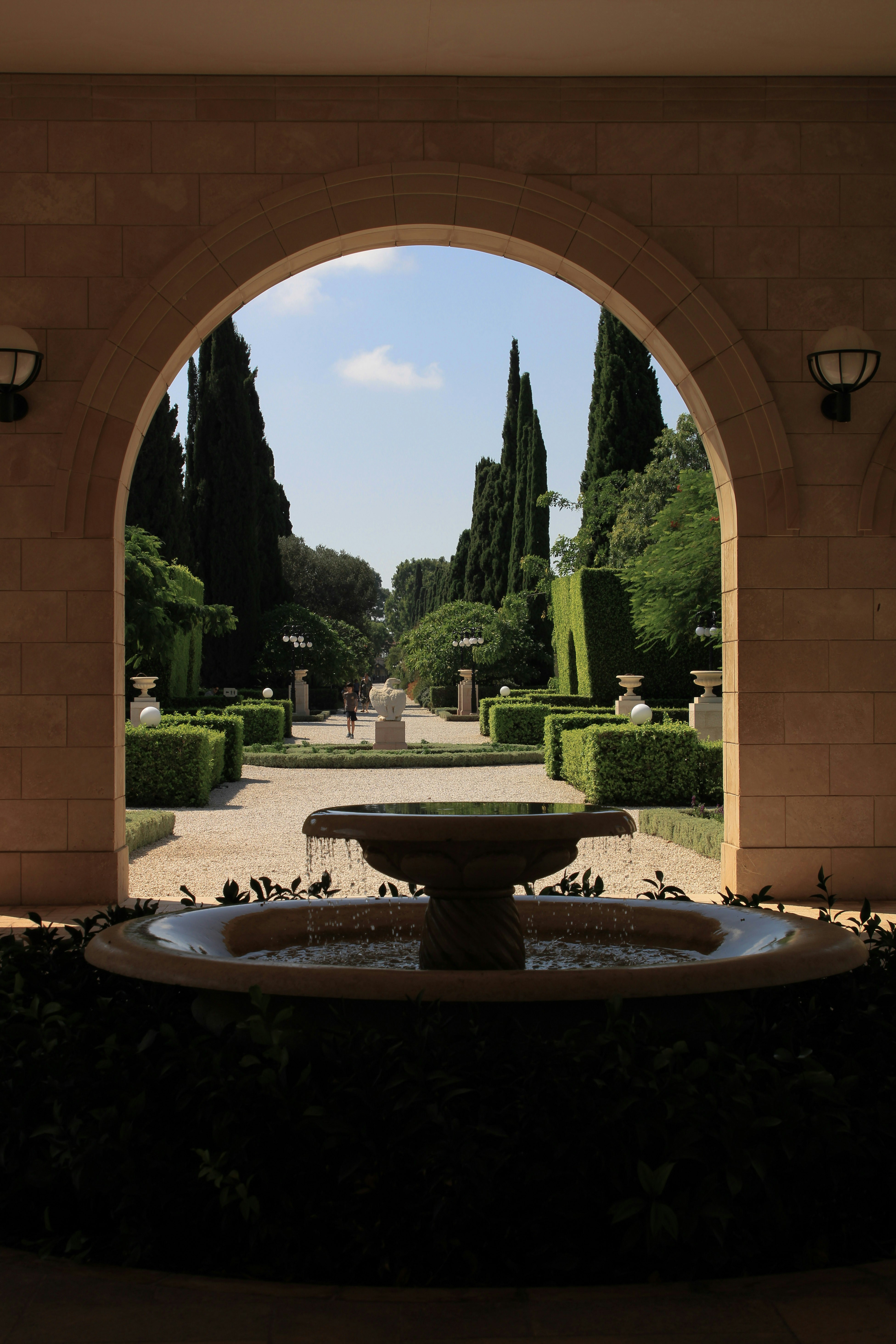 Archway to a Serene Garden Vista
