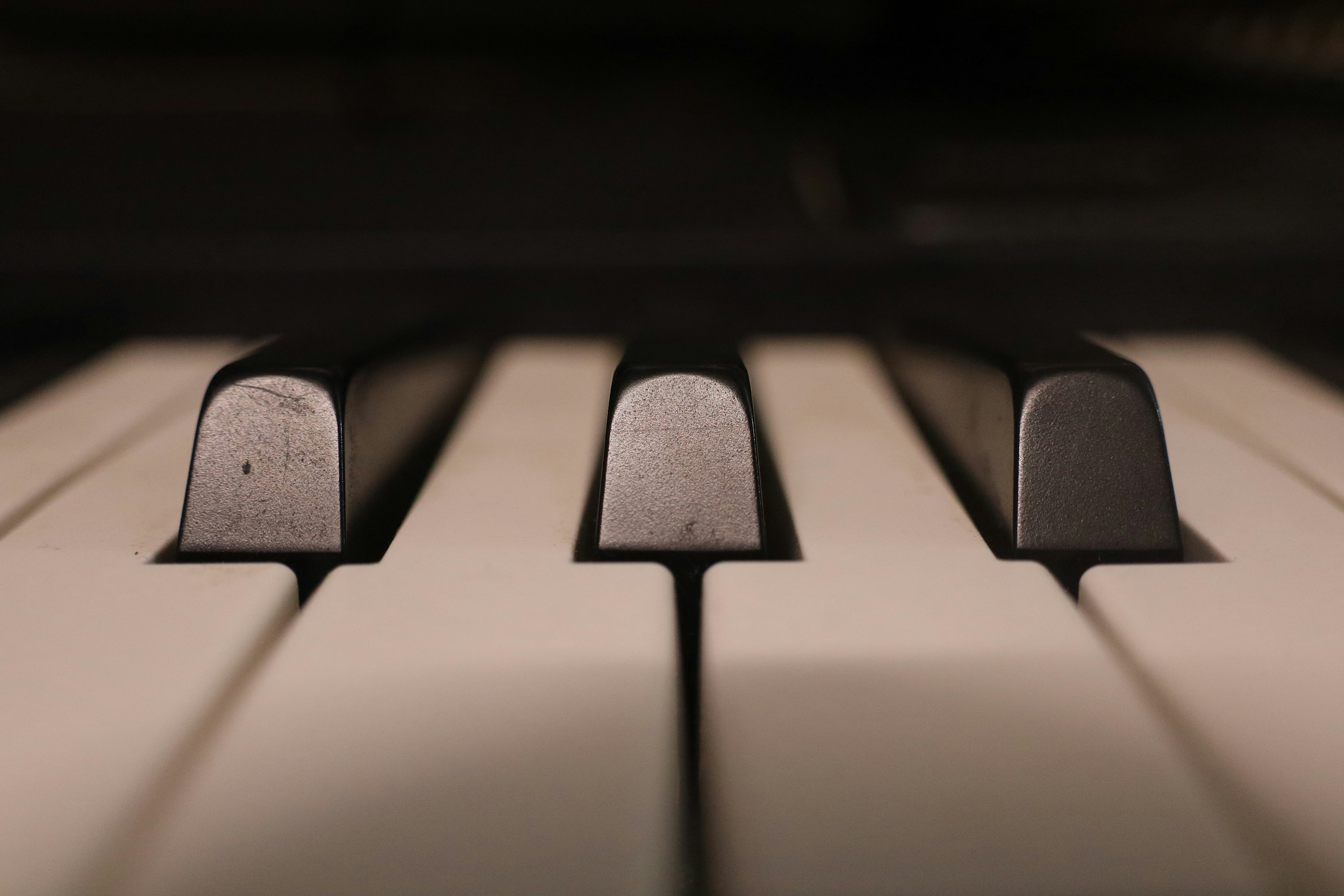 Close-Up of Keyboard Trebled Keys: A Trip Through the Quiet Clack