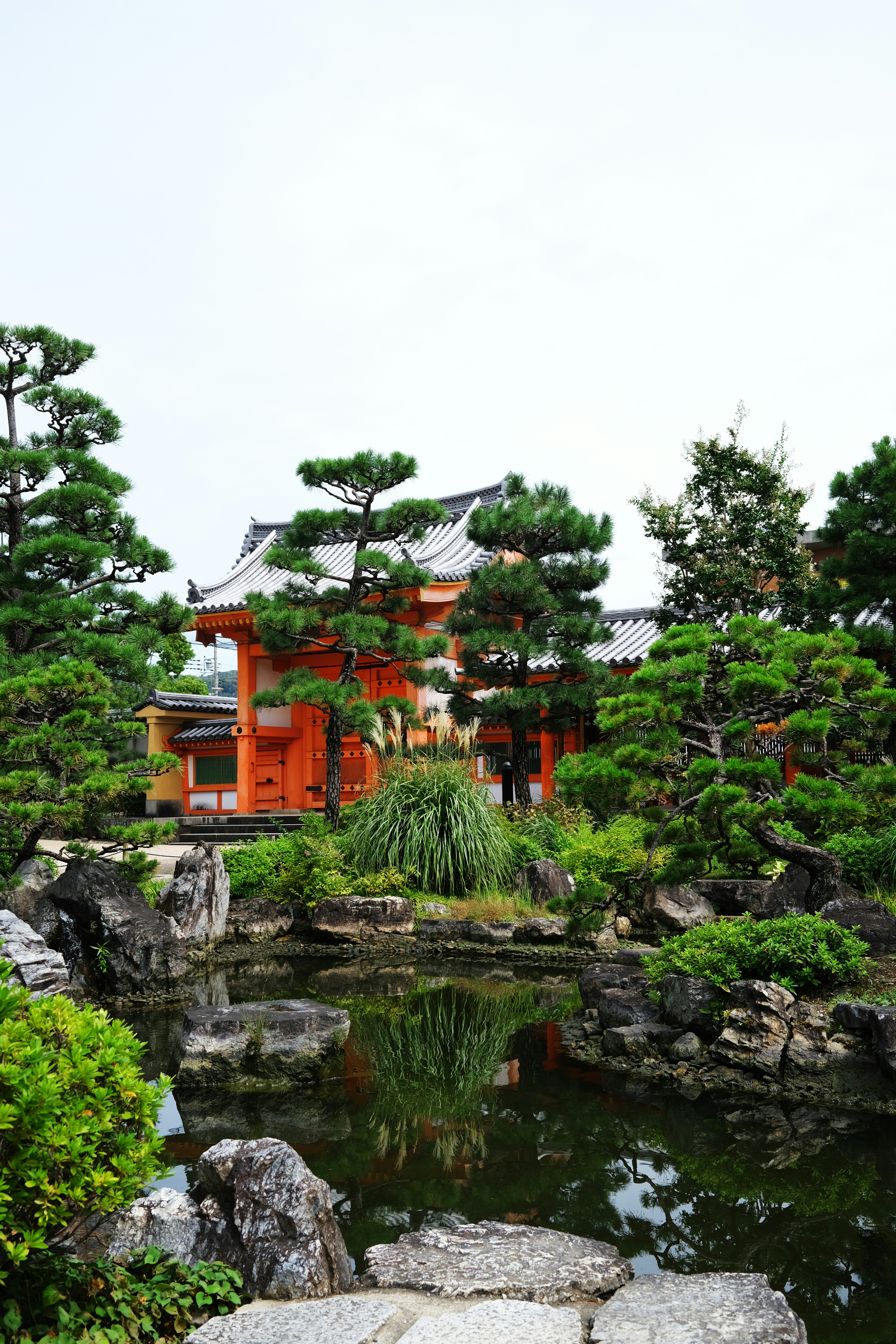 Ancient Courtyard Reflections: A Tranquil Japanese Garden Duo