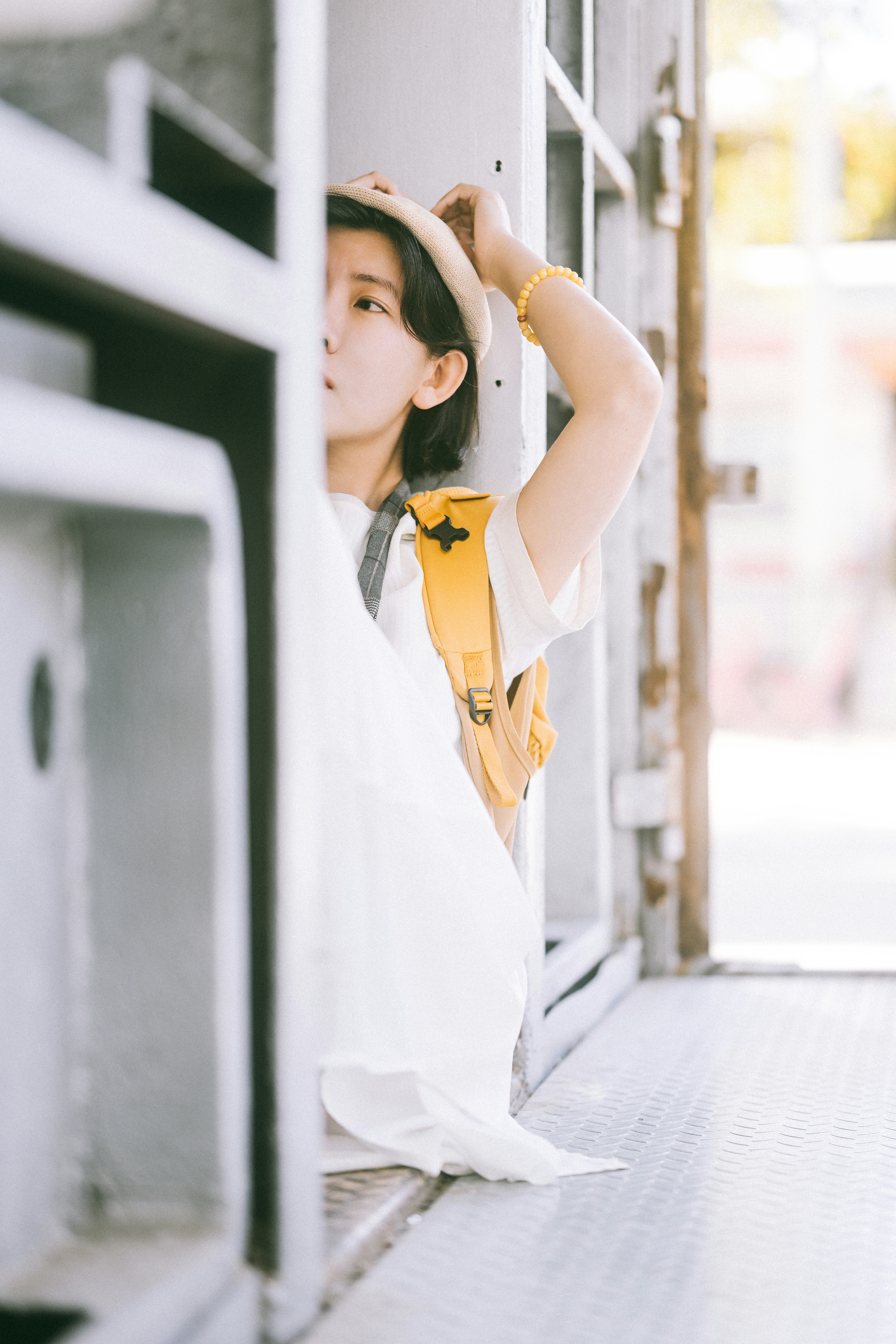 Half-hidden Smile: a Portrait in Soft Light