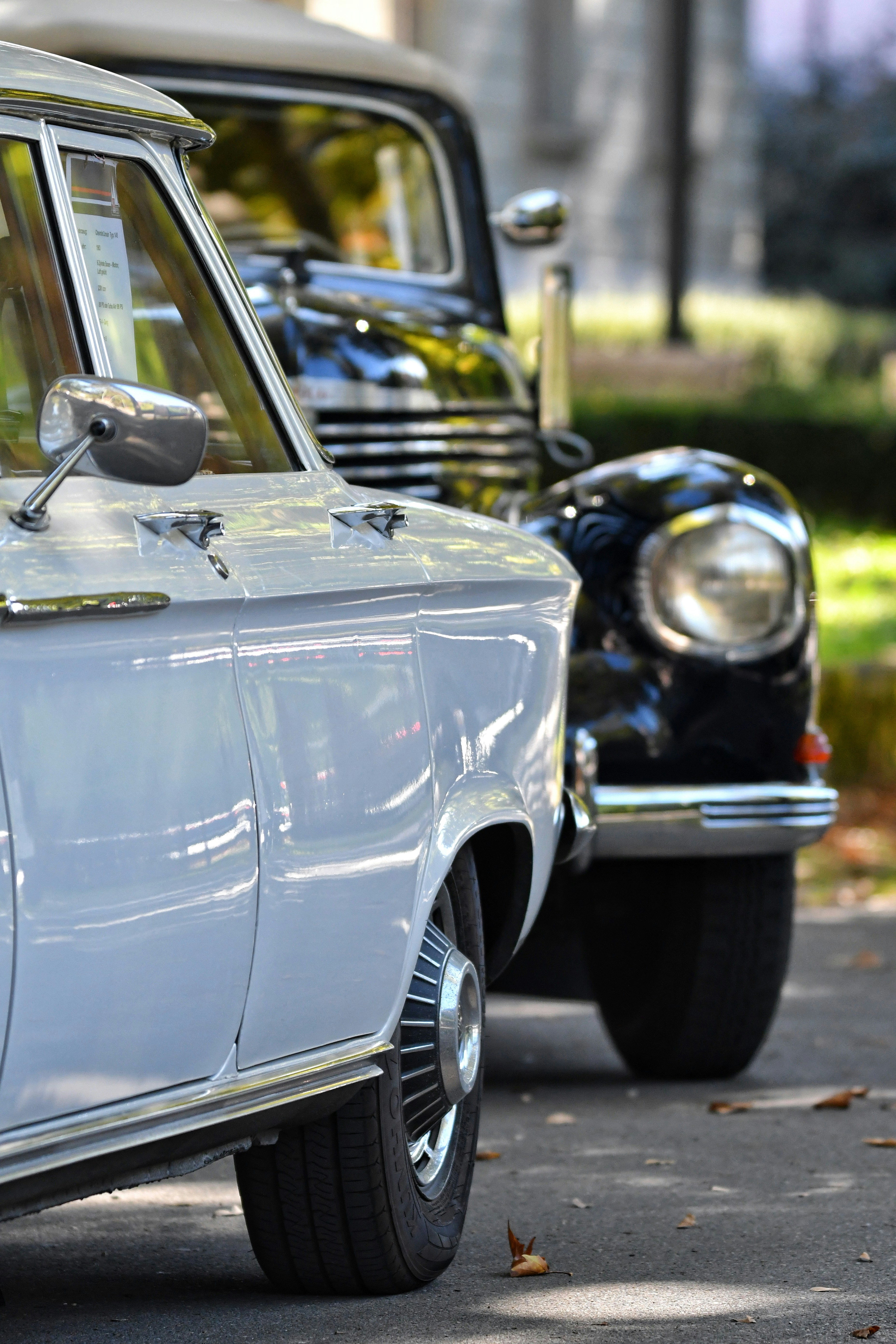 Line of chrome: the lead car at the museum of vintage automobiles