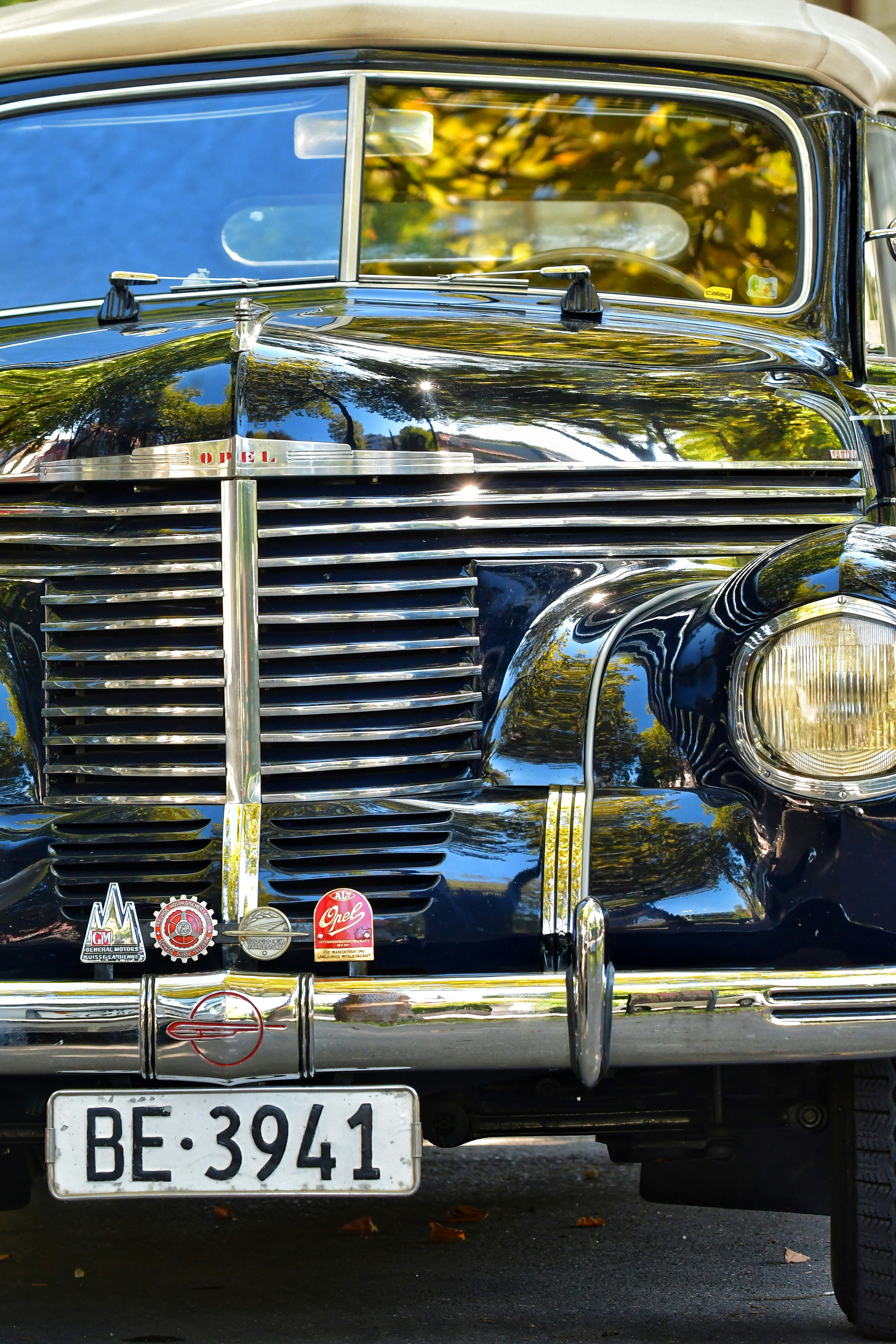 Chromed Grille Echoes of a Bygone Road