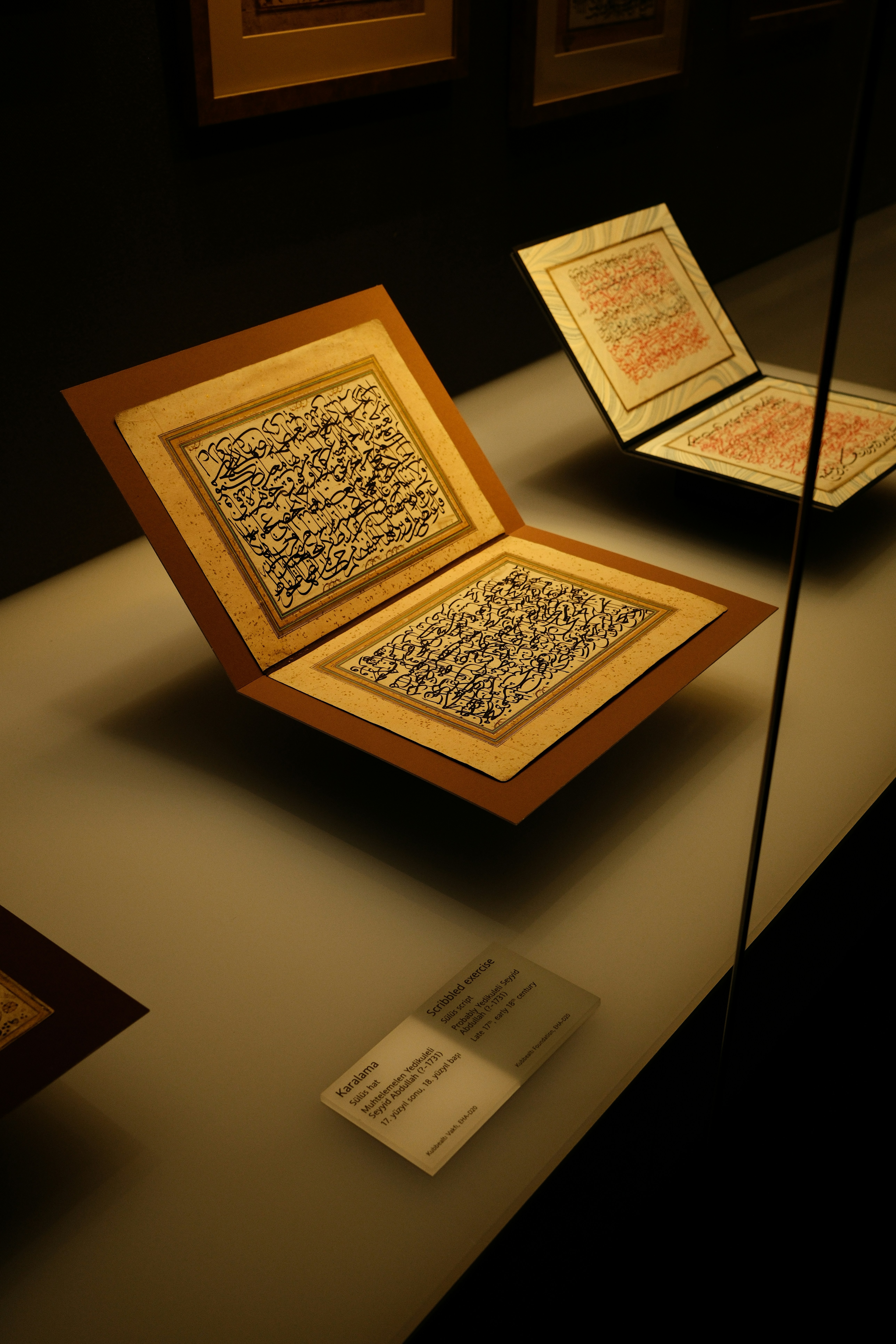 Open Script in a Glass Case: A Quiet Exhibition Moment
