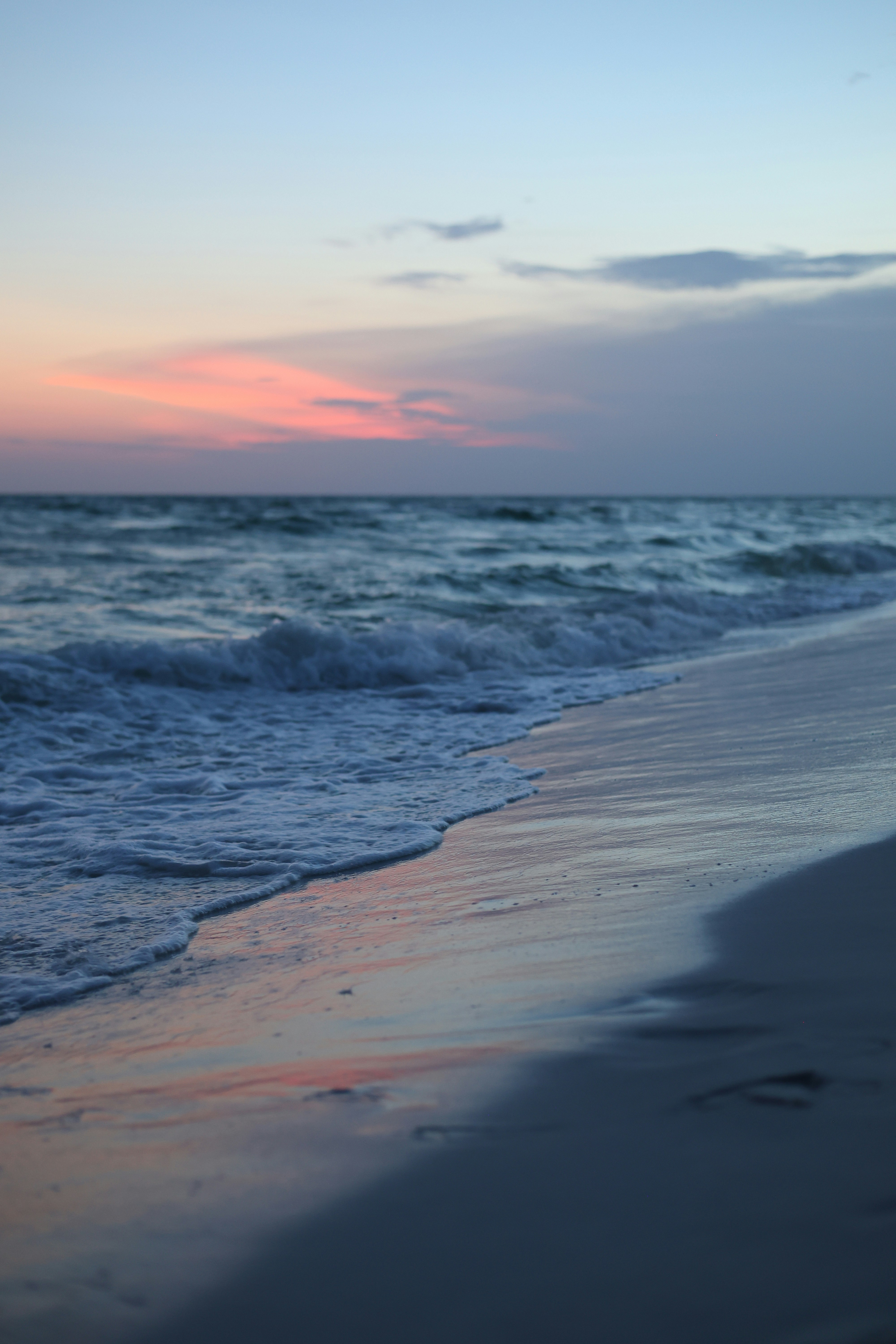 Sunset's Quiet Edge: A Tidal Veil on Shore