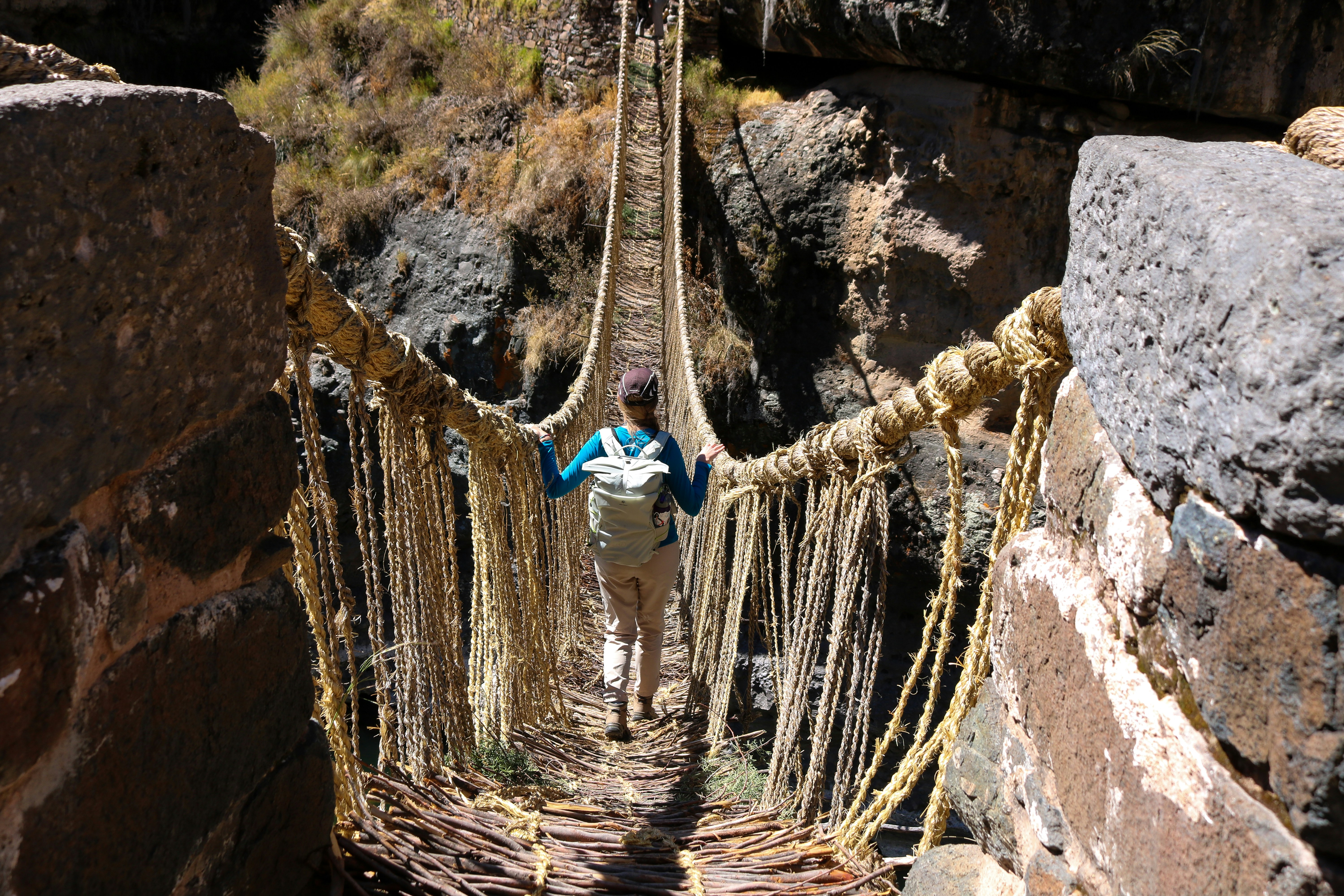 Descent Through the Rope Bridge: Steps Toward the Gorge