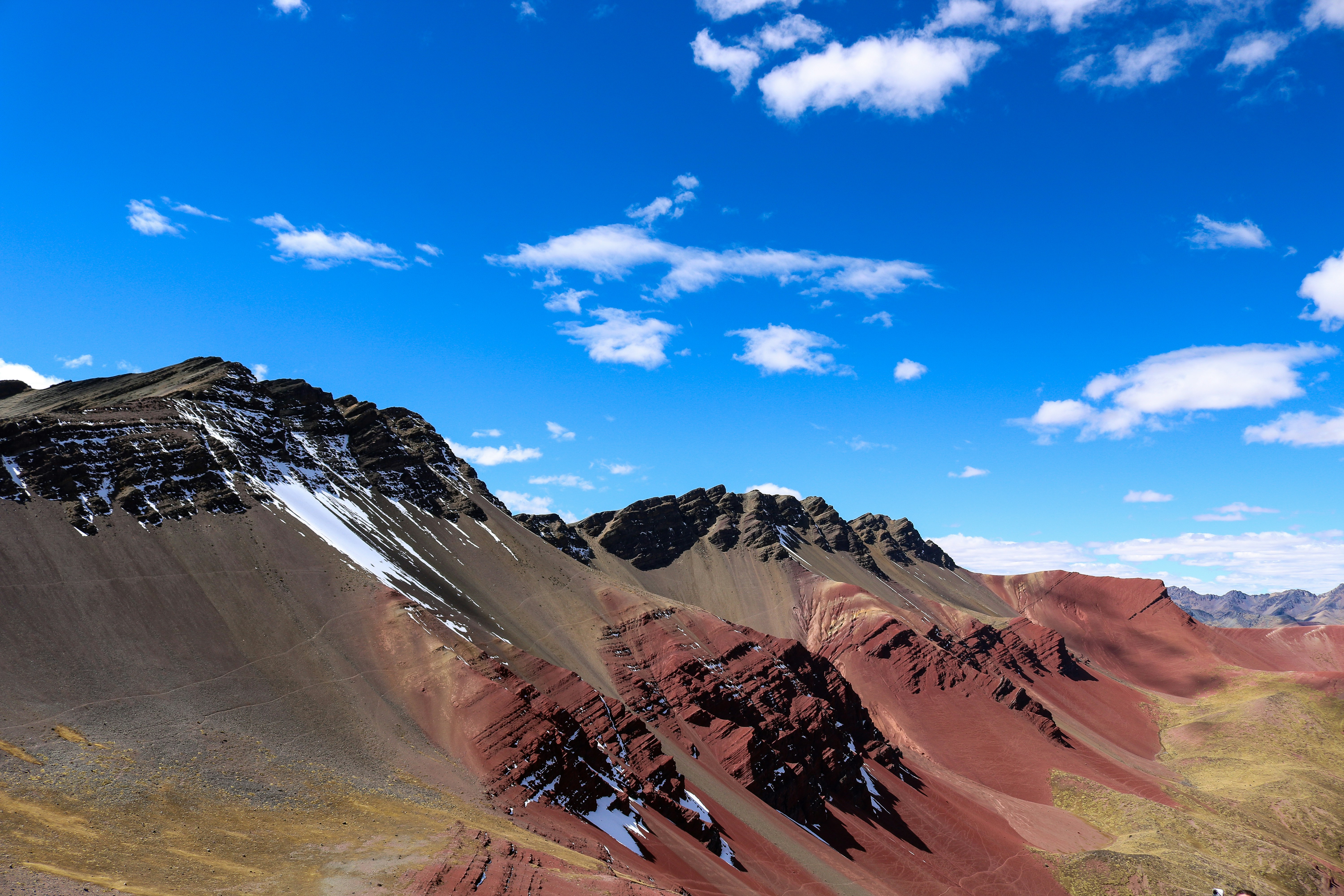 Crimson Ridge under a Sapphire Sky