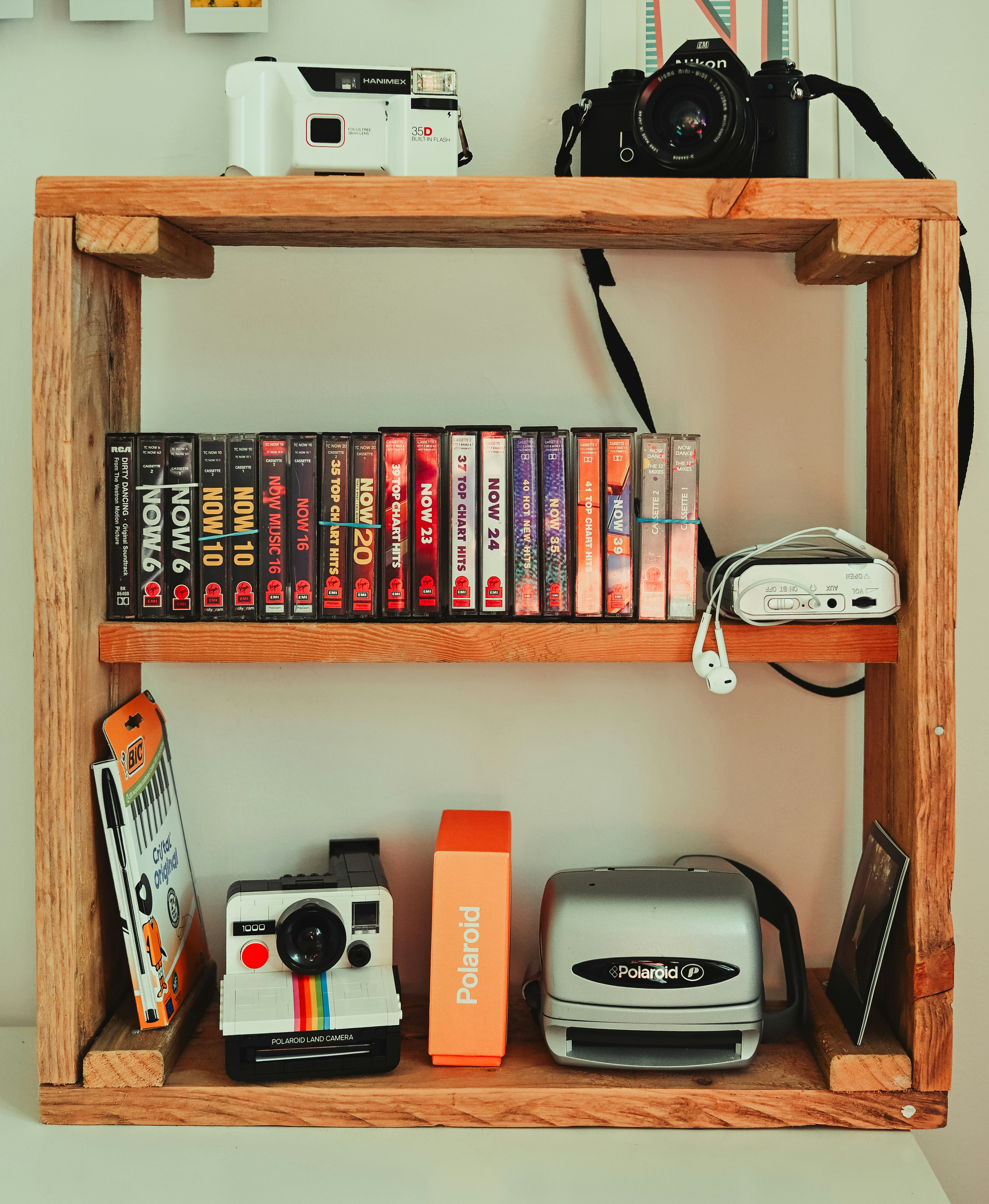 Shelf of Nostalgia: A Vintage Camera Ensemble