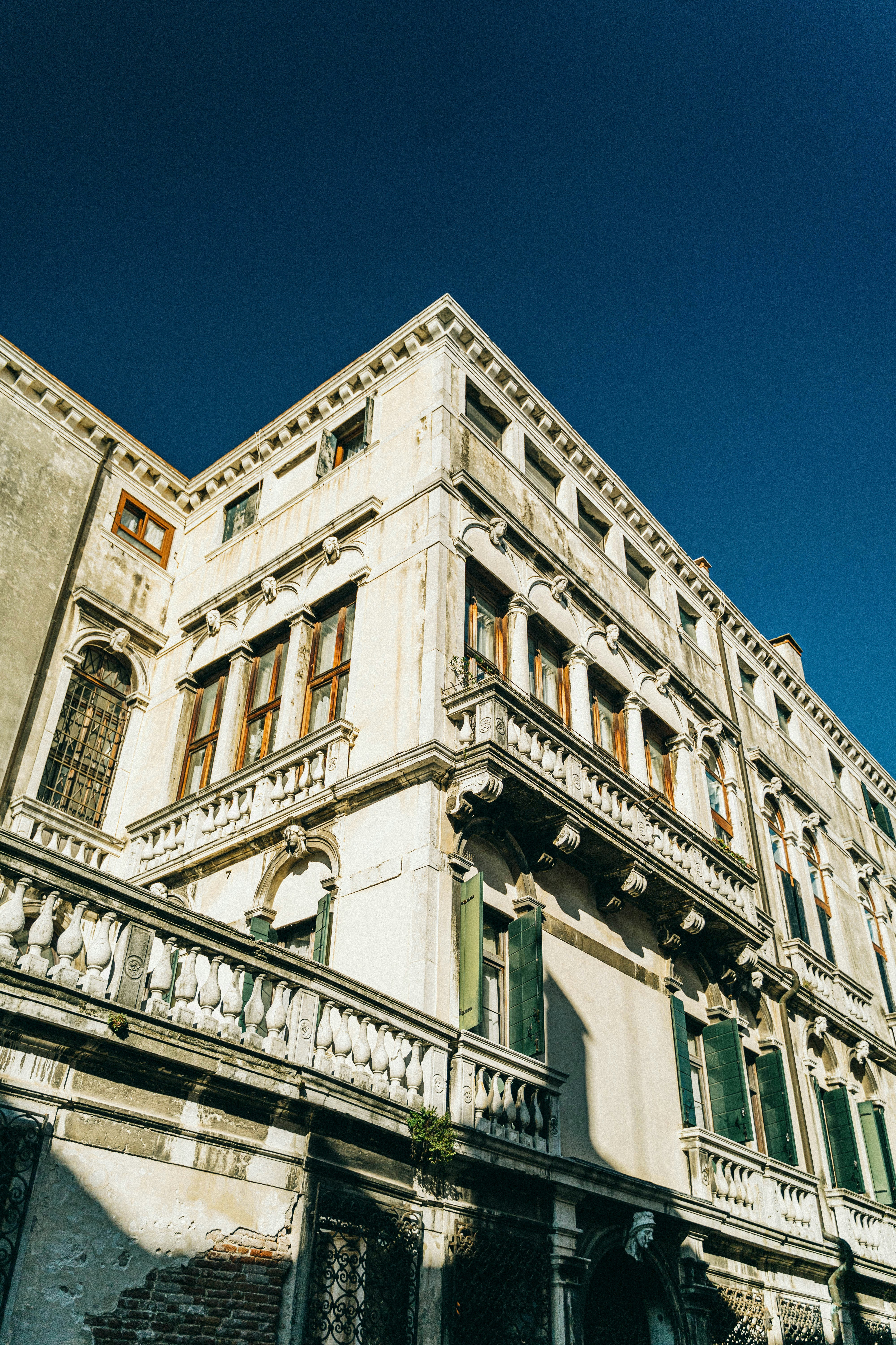 Venetian Facade Under a Clear Sky