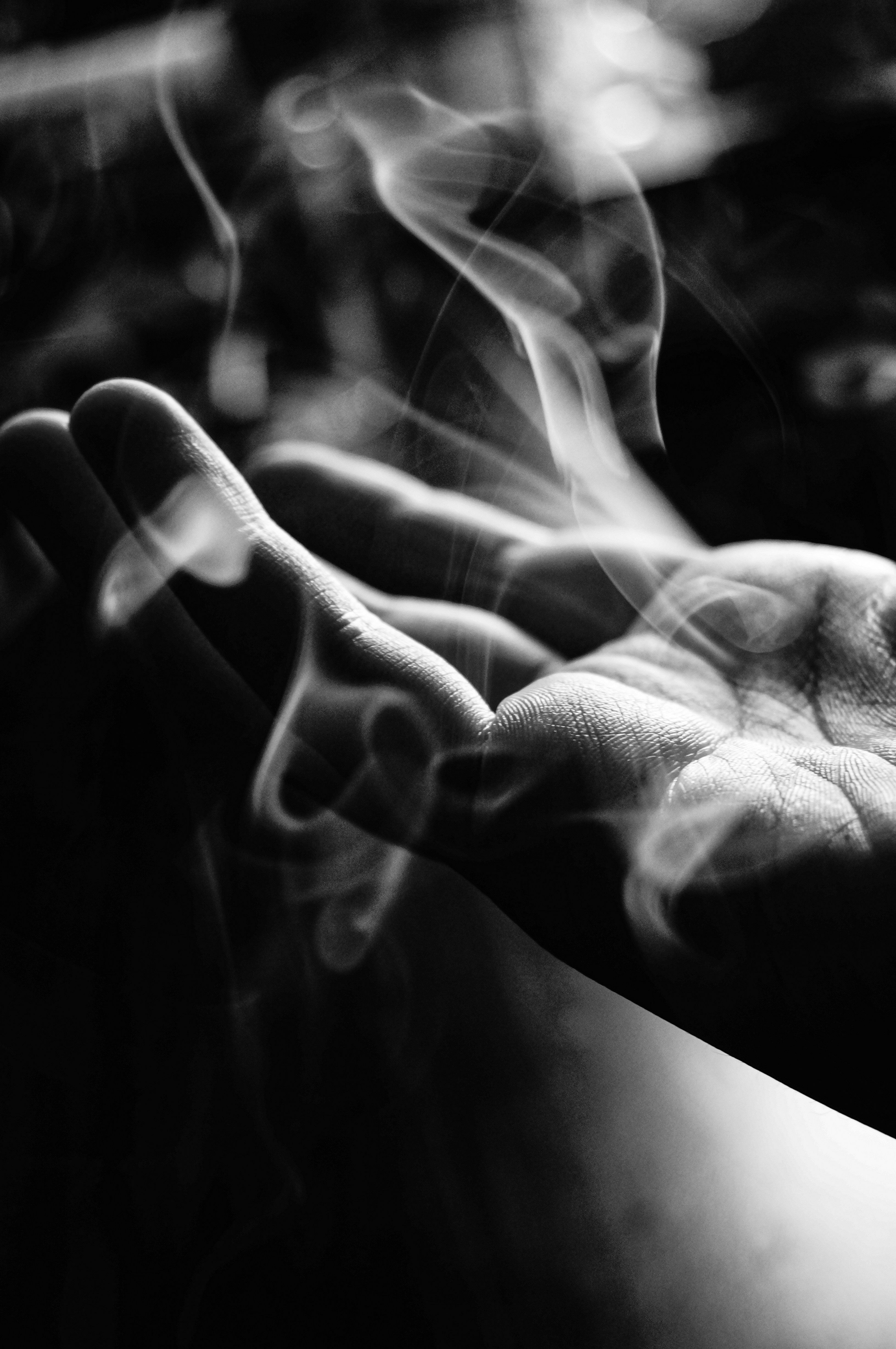 Hands in Smoke: A Study in Nightfall Silence