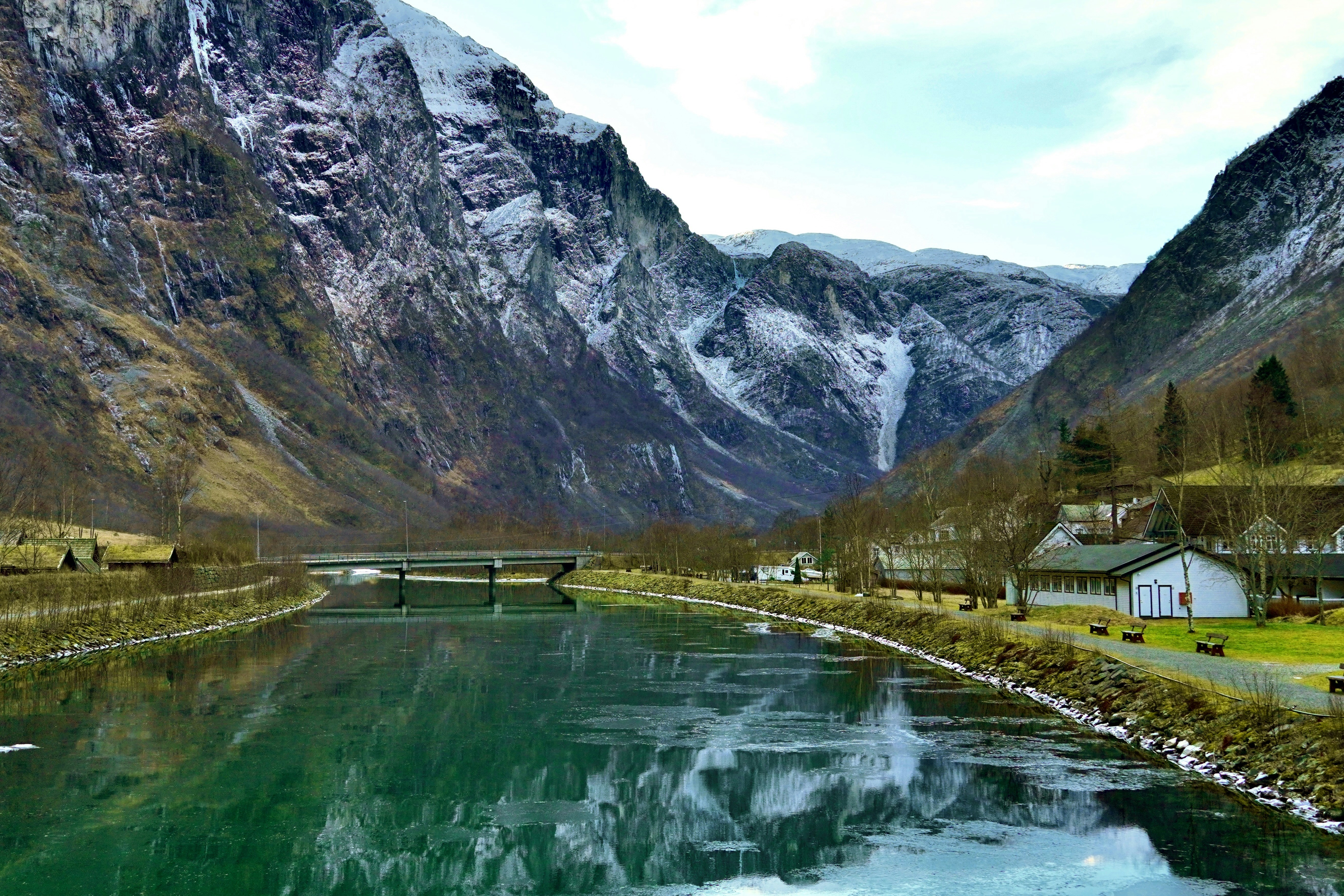 Mirror of the Fjord: Mountain Valley Reflections