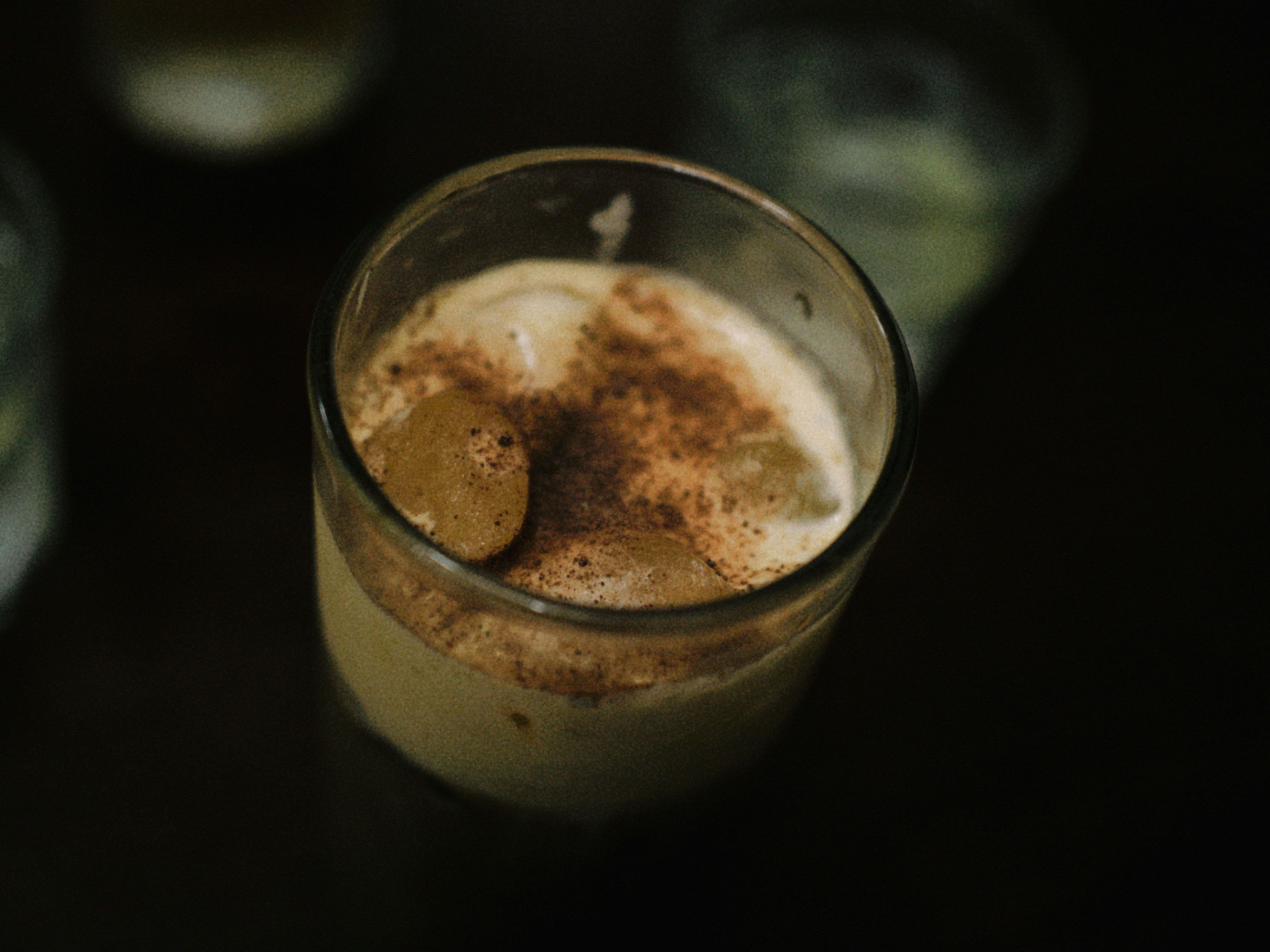 Milk and Dark Cocoa Cascade in a Glass