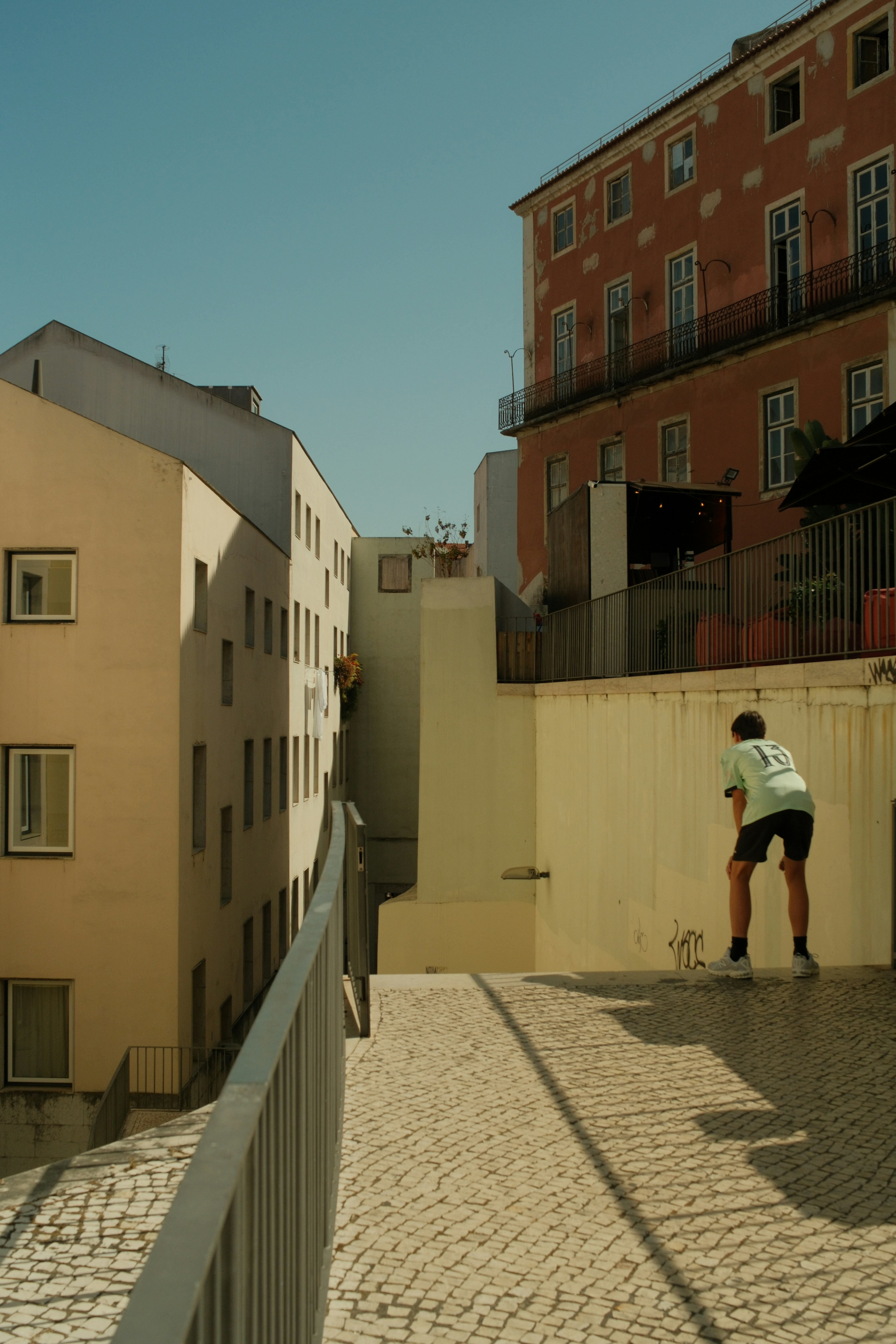 Rooftop Runner: A Study in Sunlit Geometry